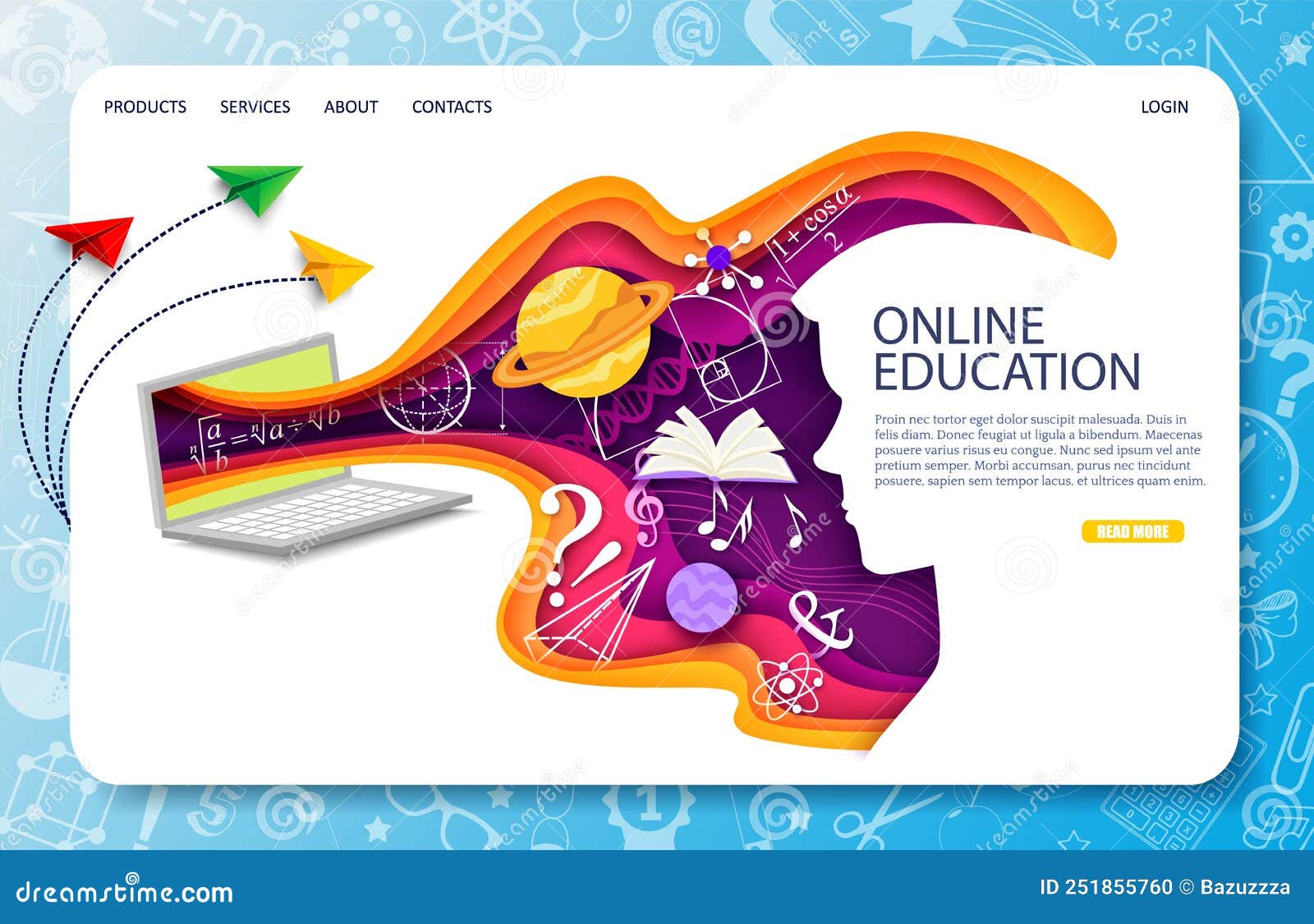 Sex Education Landing Page Design Website Banner Vector Template