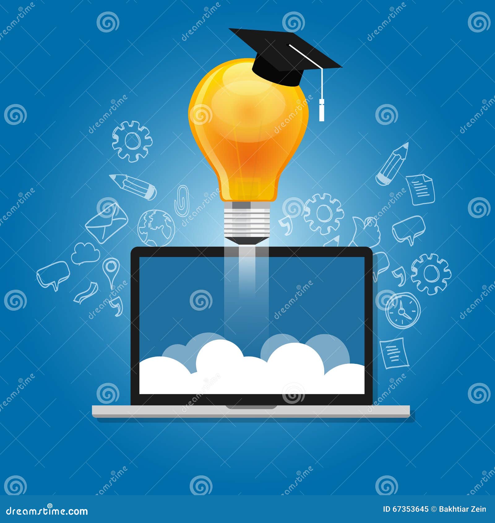 Online Education Learning Laptop E-learning Computer Internet Study ...