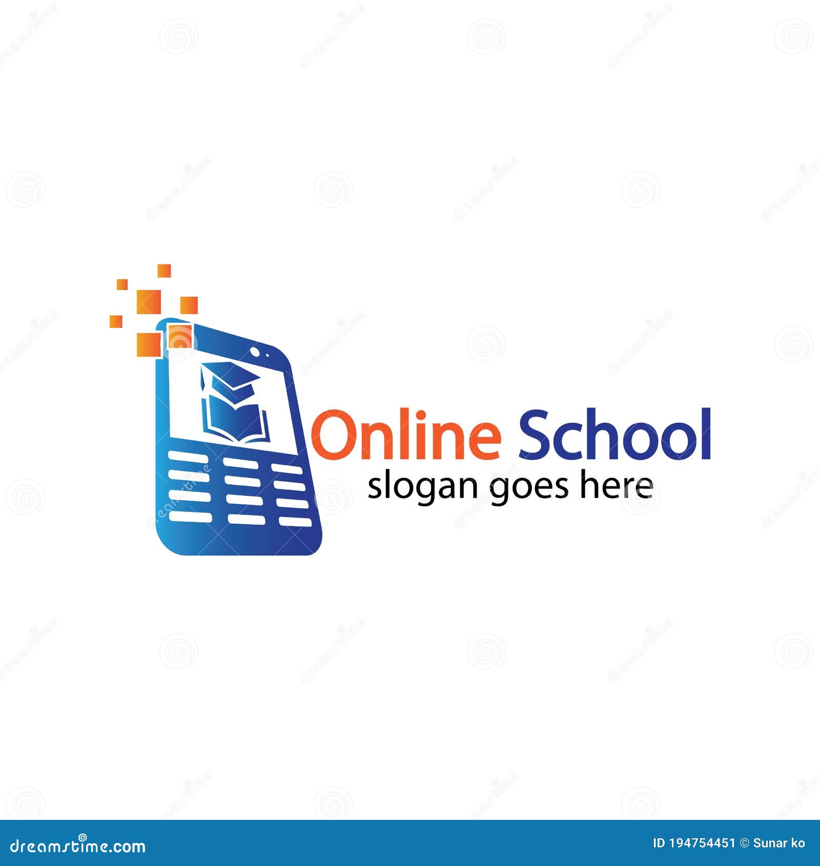 Online Education Logo Design Template. Online Course Logo Design Stock ...