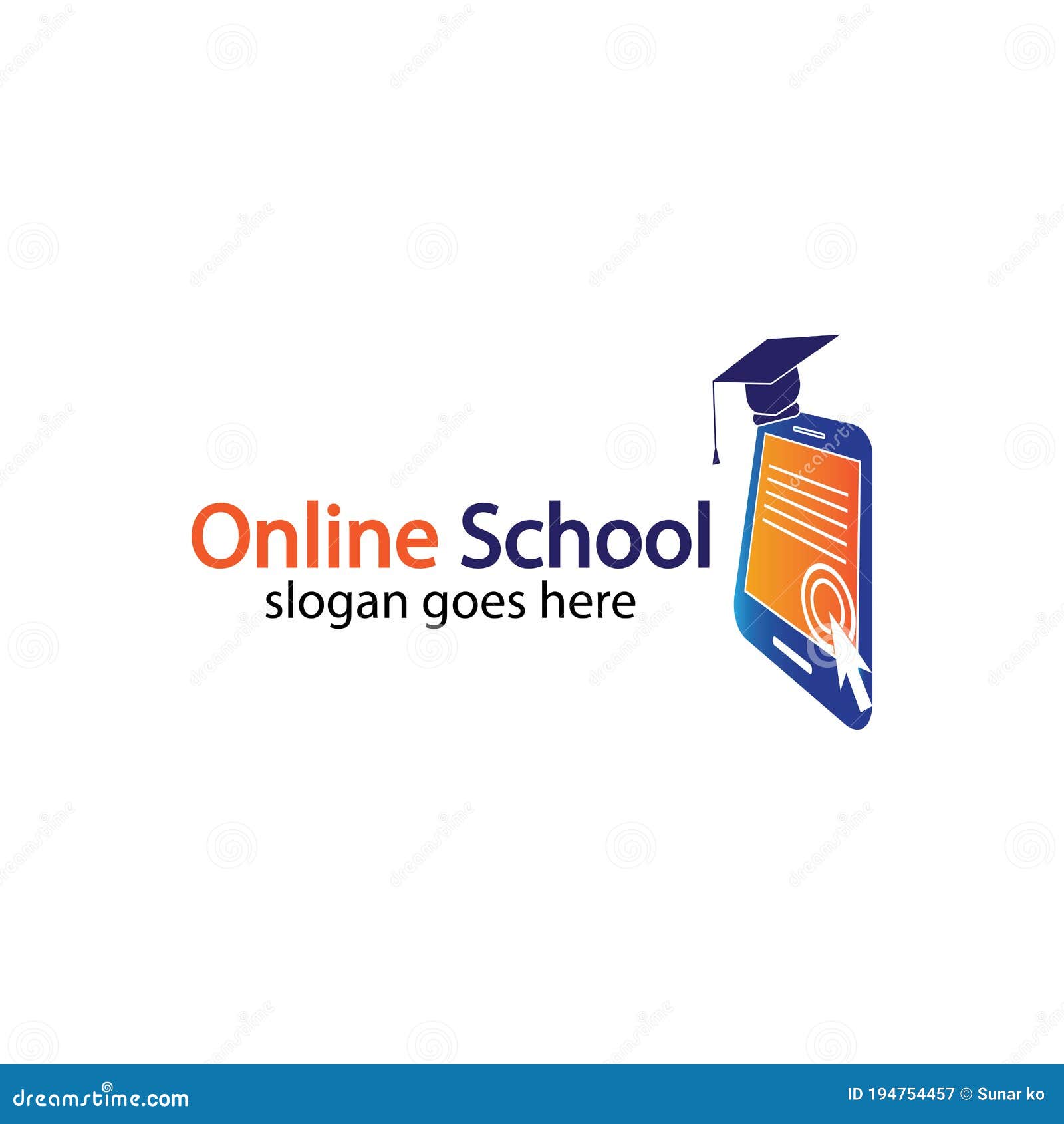 Online Education Logo Design Template. Online Course Logo Design Stock ...