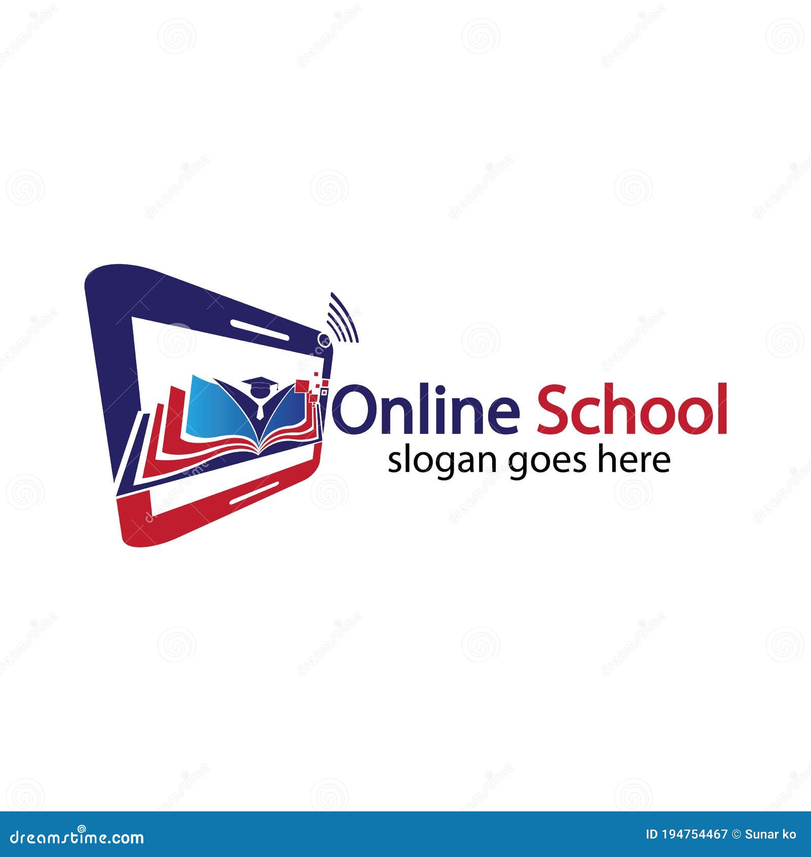 Online Education Logo Design Template. Online Course Logo Design Stock ...