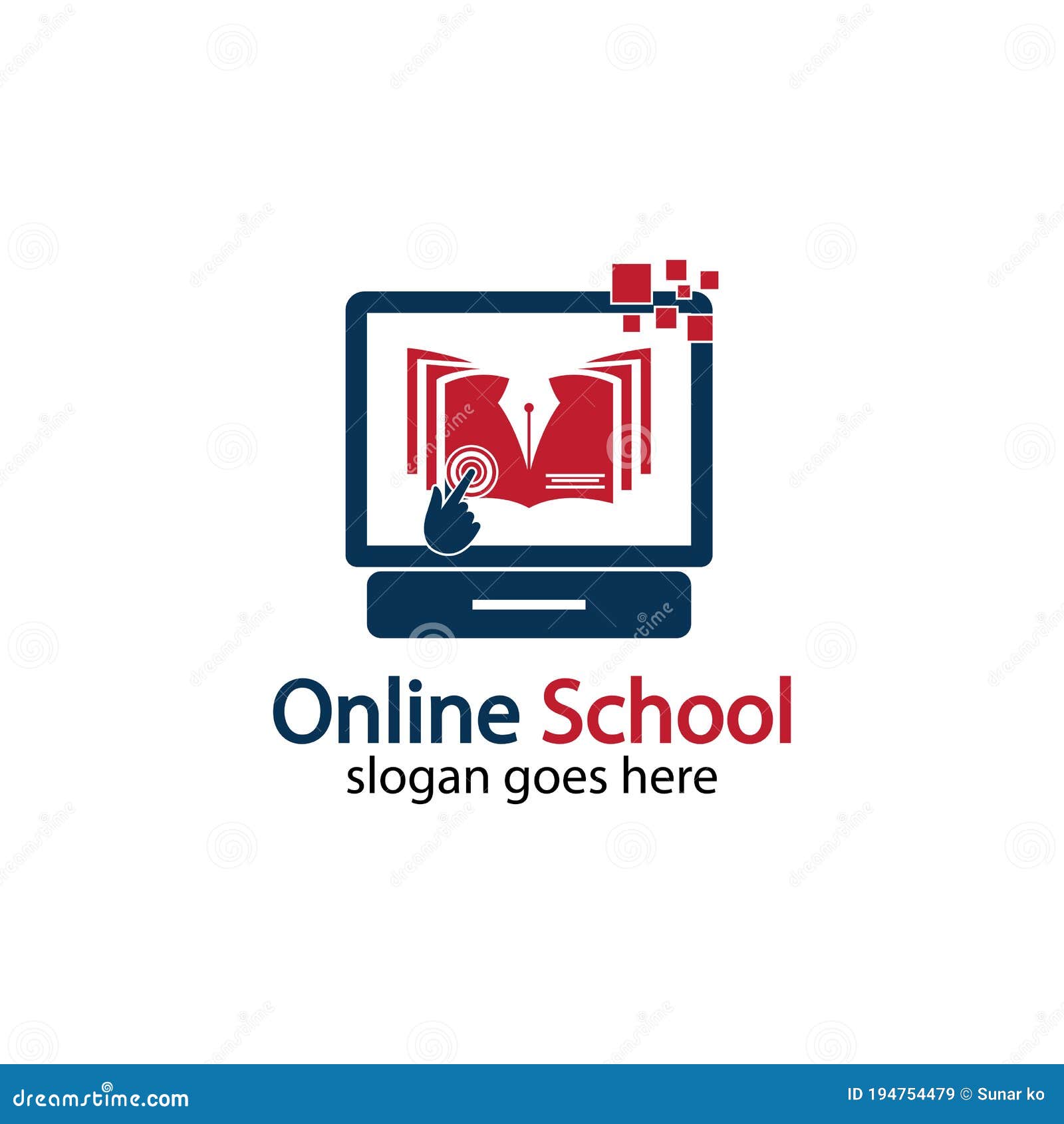 Online Education Logo Design Template. Online Course Logo Design Stock ...