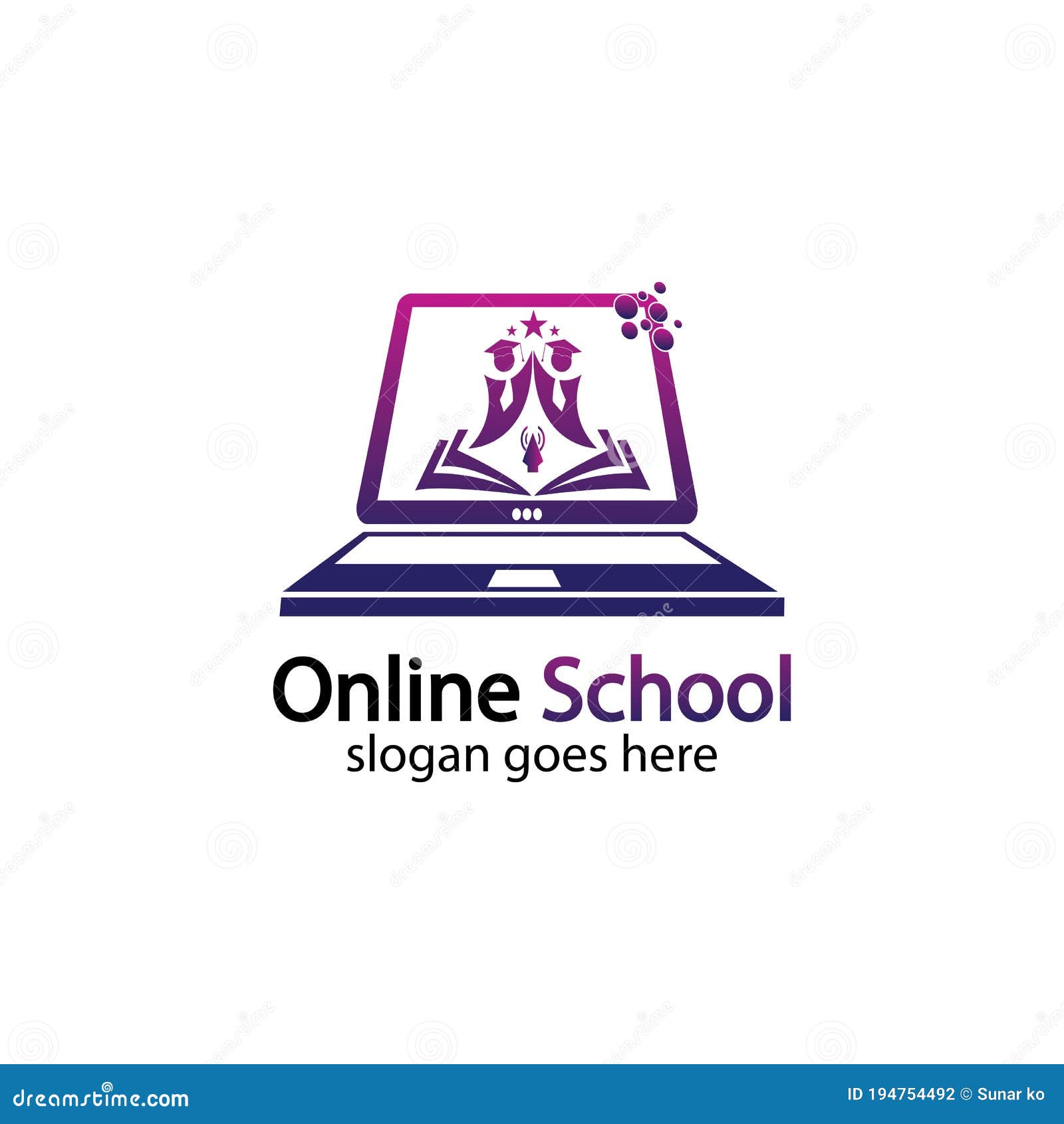 Online Education Logo Design Template. Online Course Logo Design Stock ...