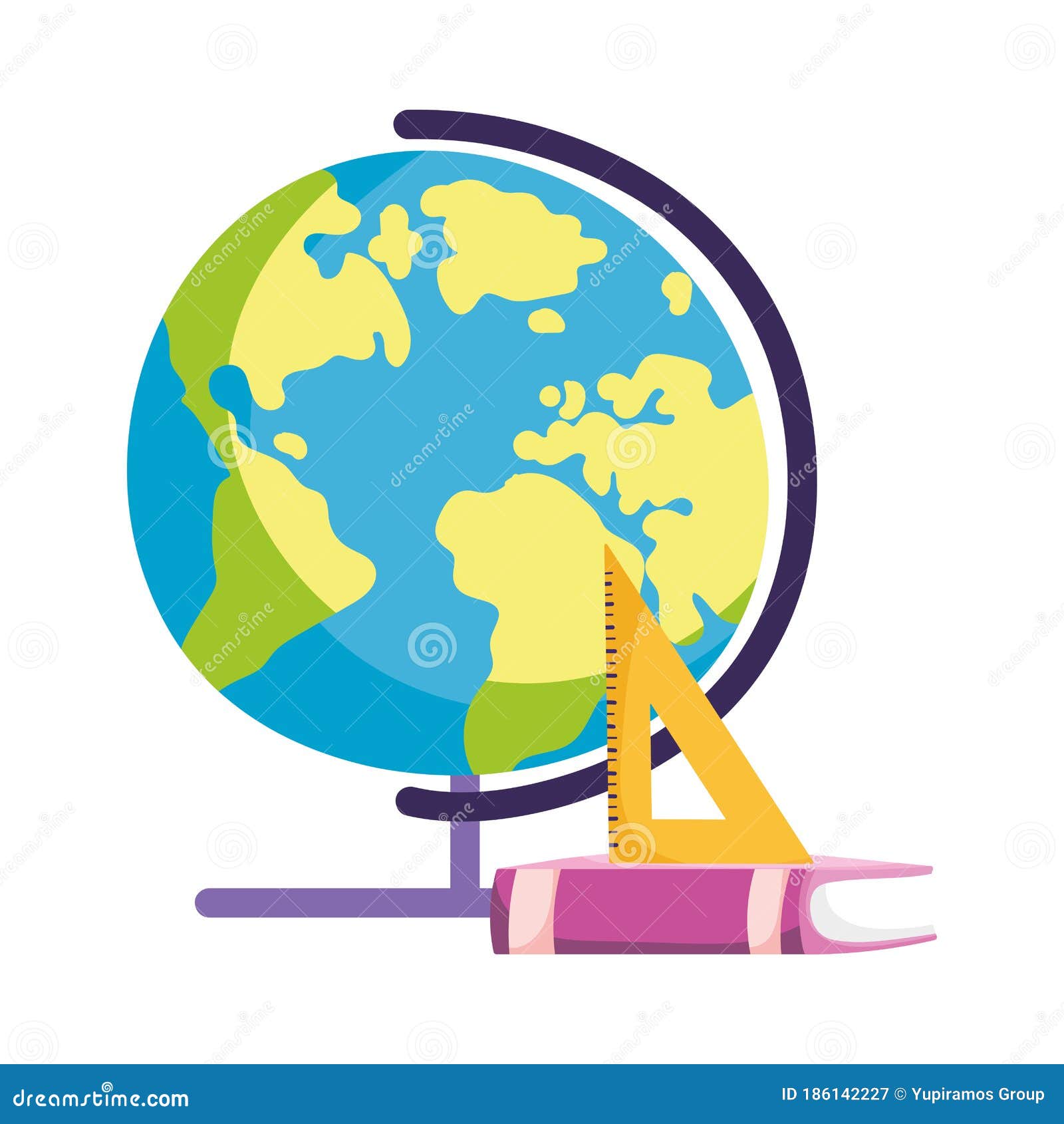 Ruler. Cartoon Measuring Tools With Metric And Inch Marks, Plastic ...