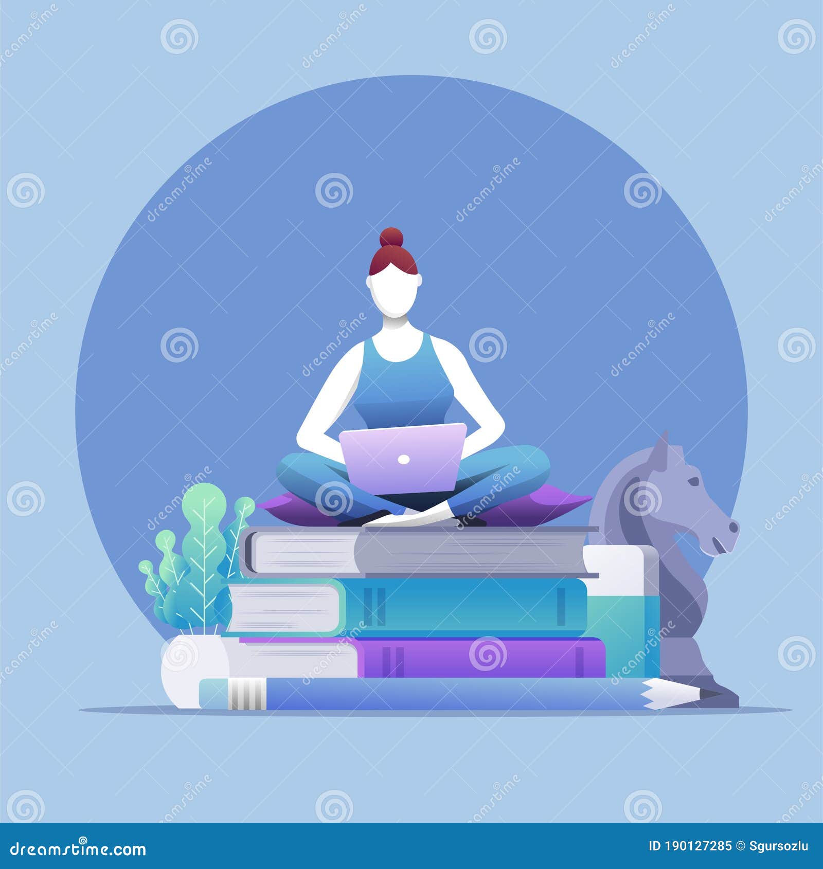 Online Education, Self Learning Concept Vector Illustration Stock ... Online Education, Self Learning Concept Vector Illustration Stock ...