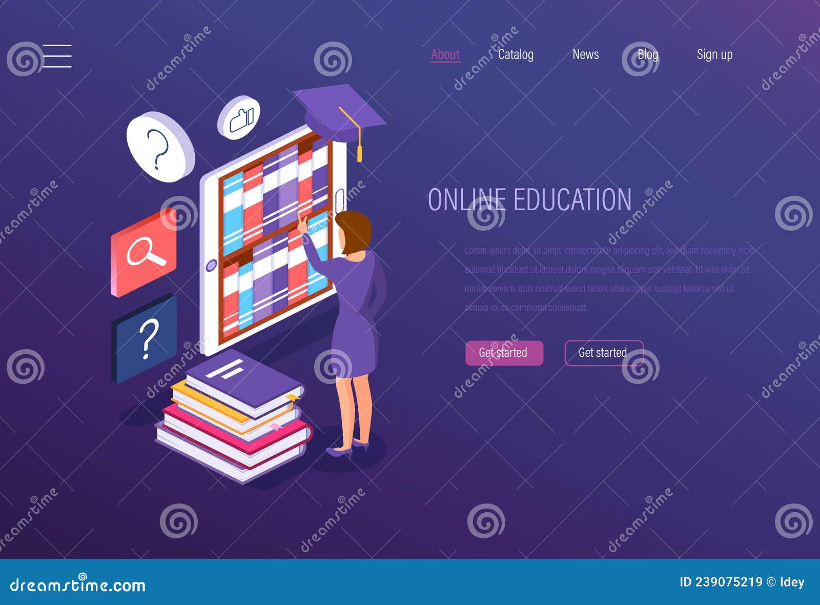 Online Education. Training Course, E-learning, Seminars, University ...