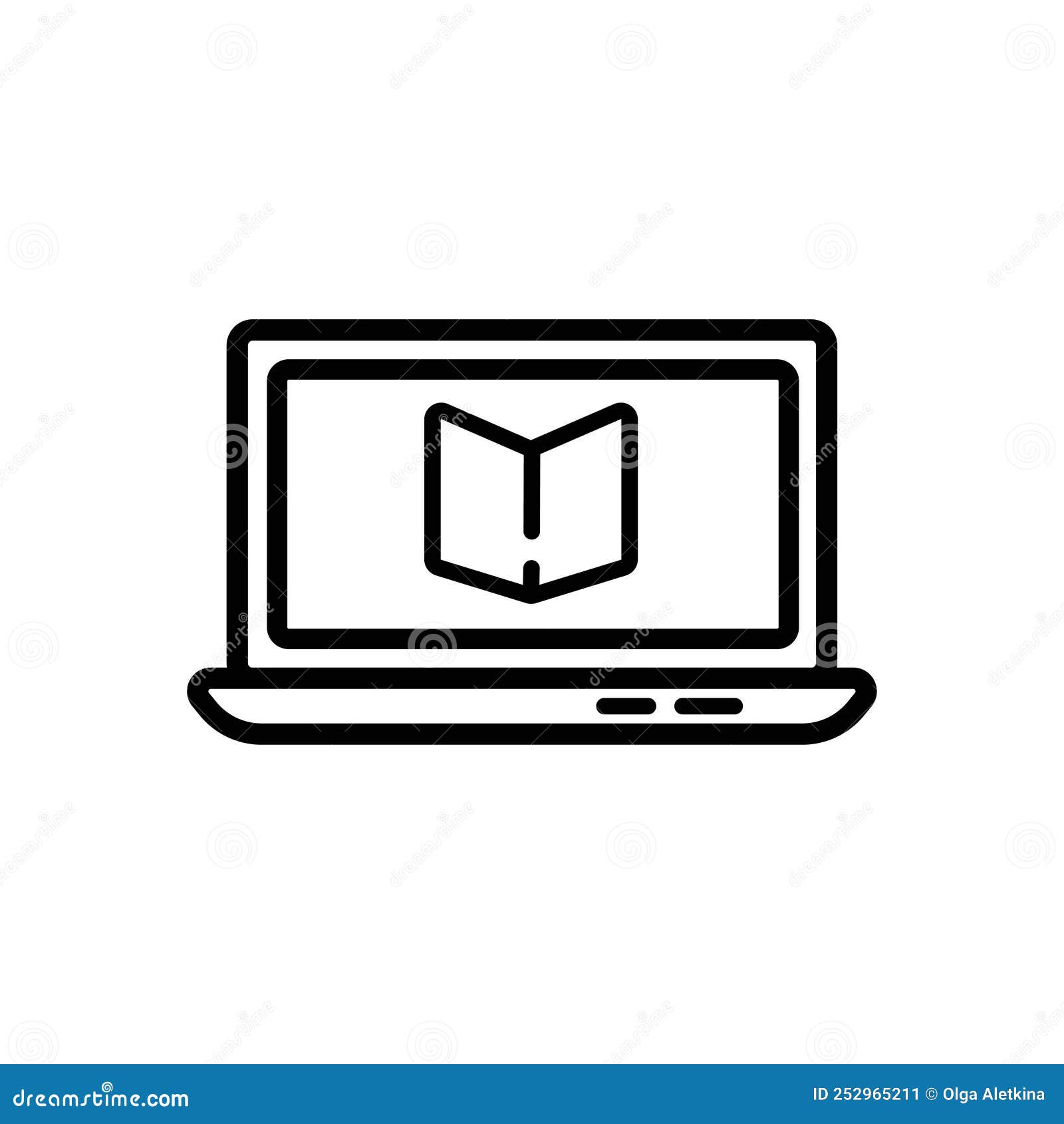 E-learning Icon. Online Education Symbol Template for Graphic and Web ...