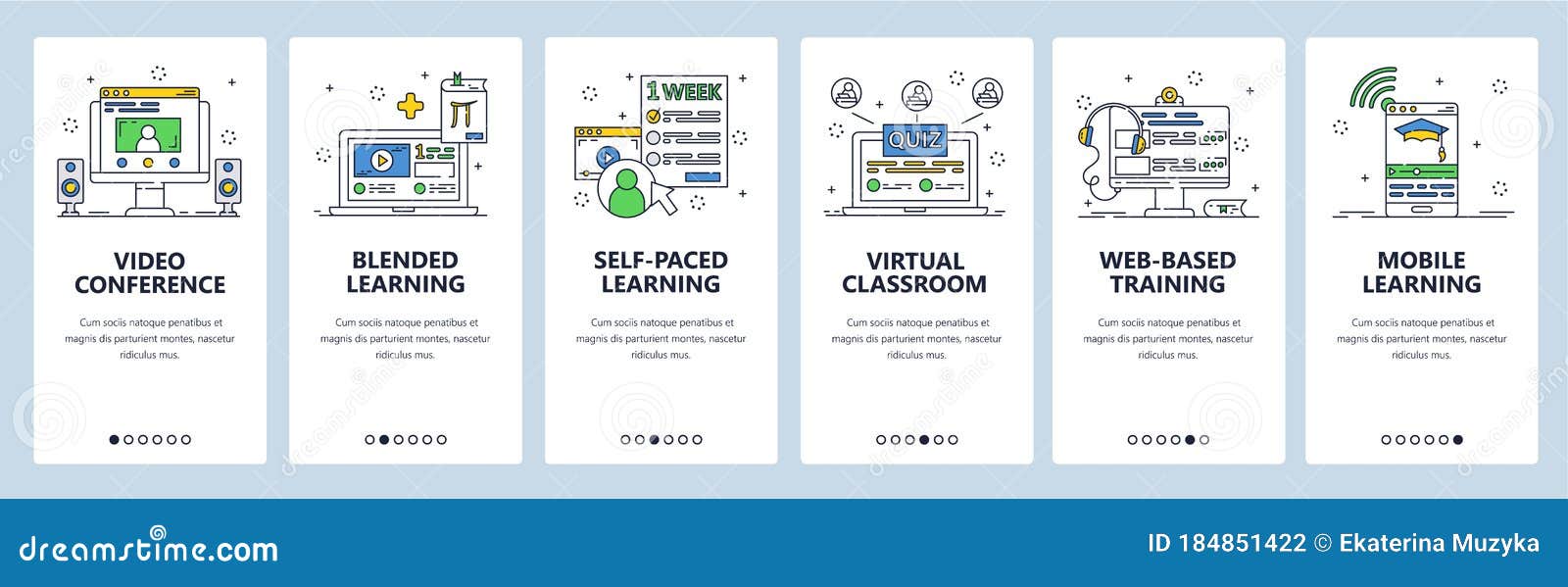 Online Education, Video Conference and Distant Learning. Online Virtual ...