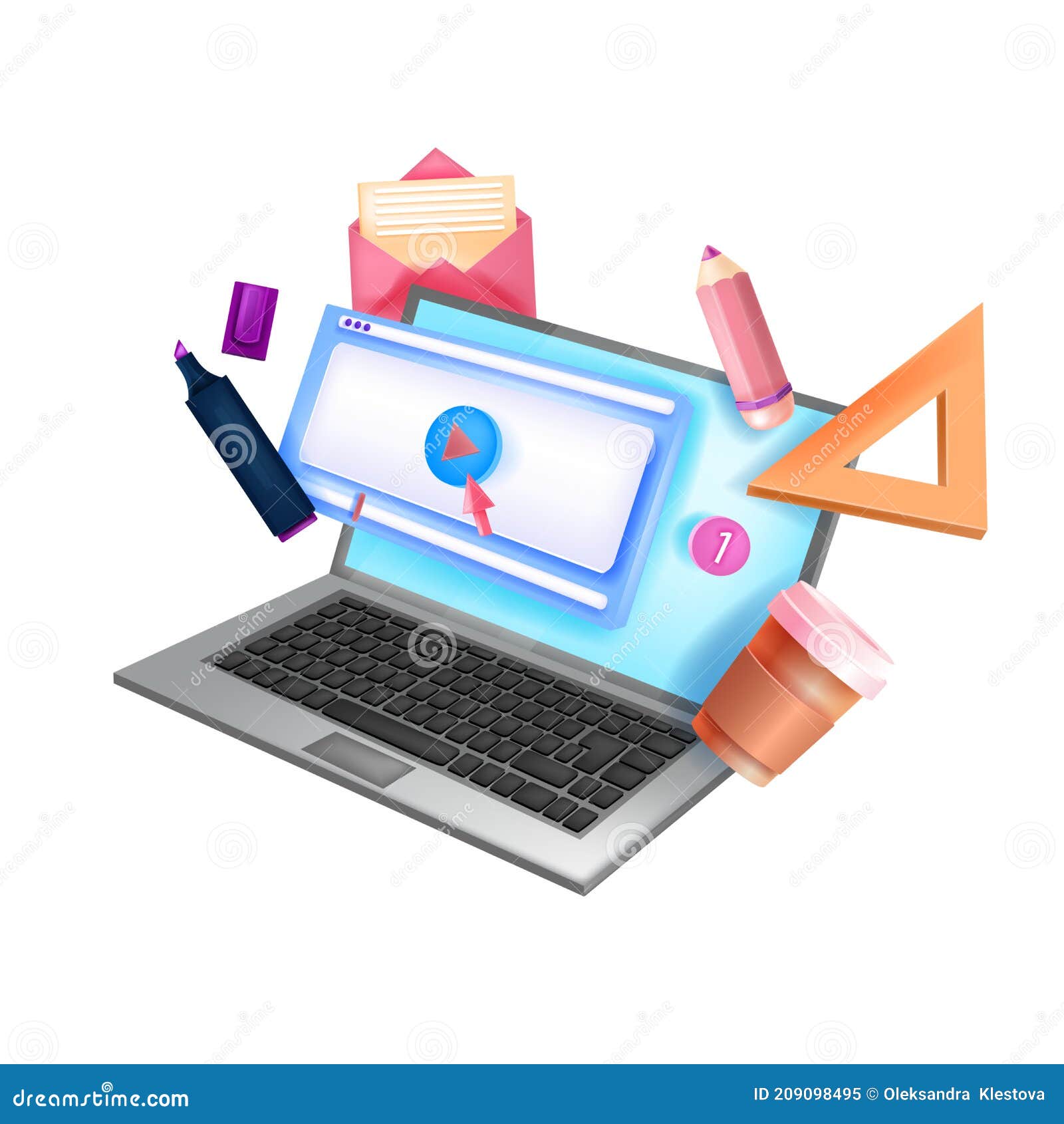 Computer Training Vector