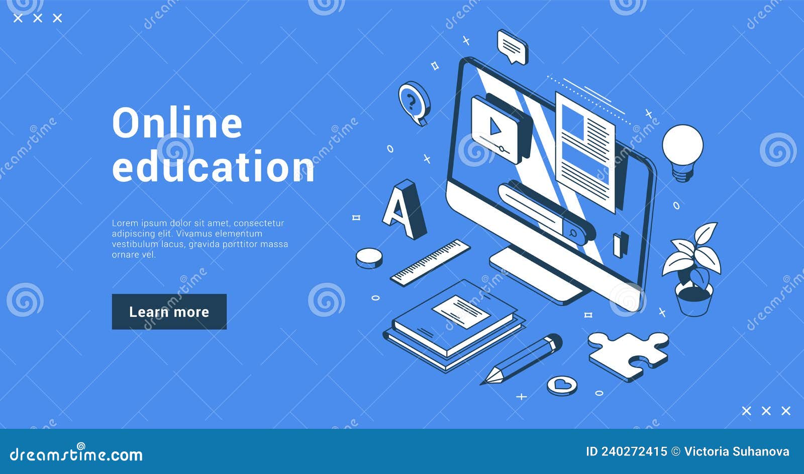 Computer As Book Knowledge Base Concept - Laptop As Elearning Vector Illustration ...