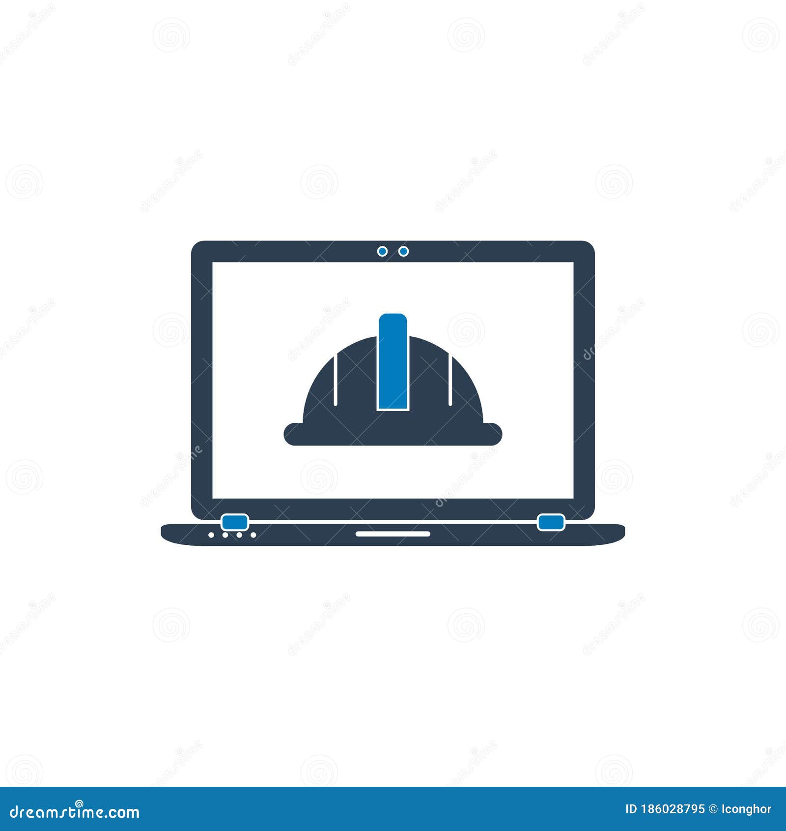 Online Engineering Servicing Help Icon Set. Stock Vector - Illustration ...