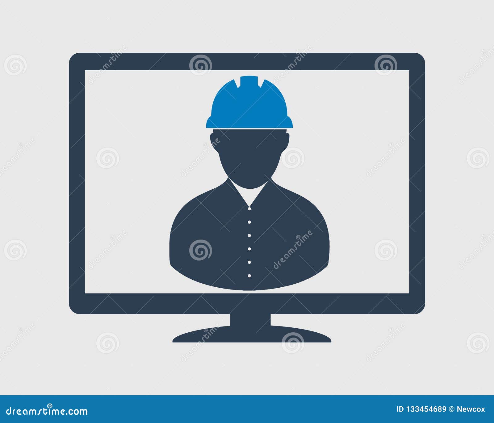 Online Engineering Support Icon. Stock Vector - Illustration of ...