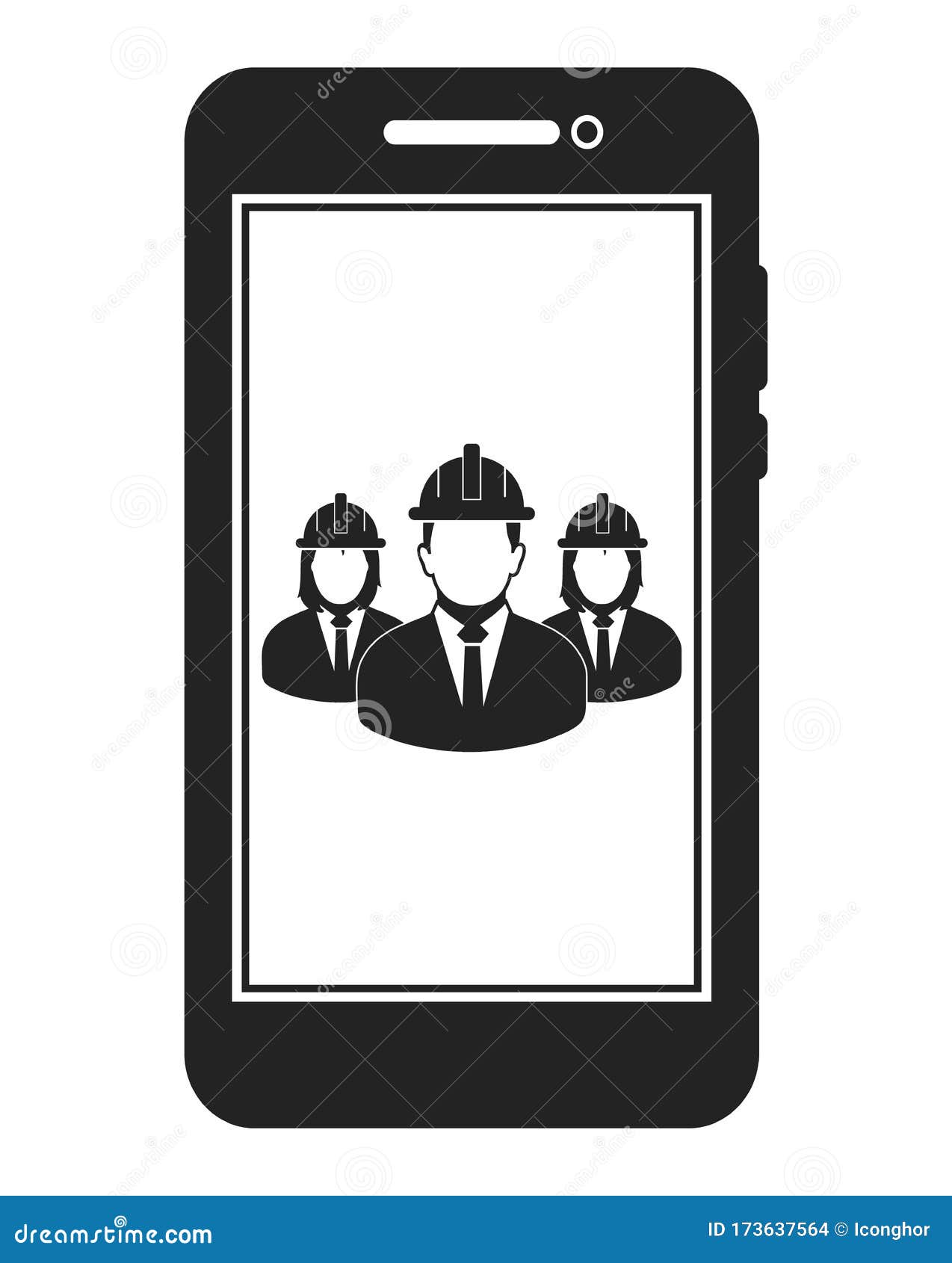 Engineering Team, Entrance And Lighthouse Line Icons For Web App ...