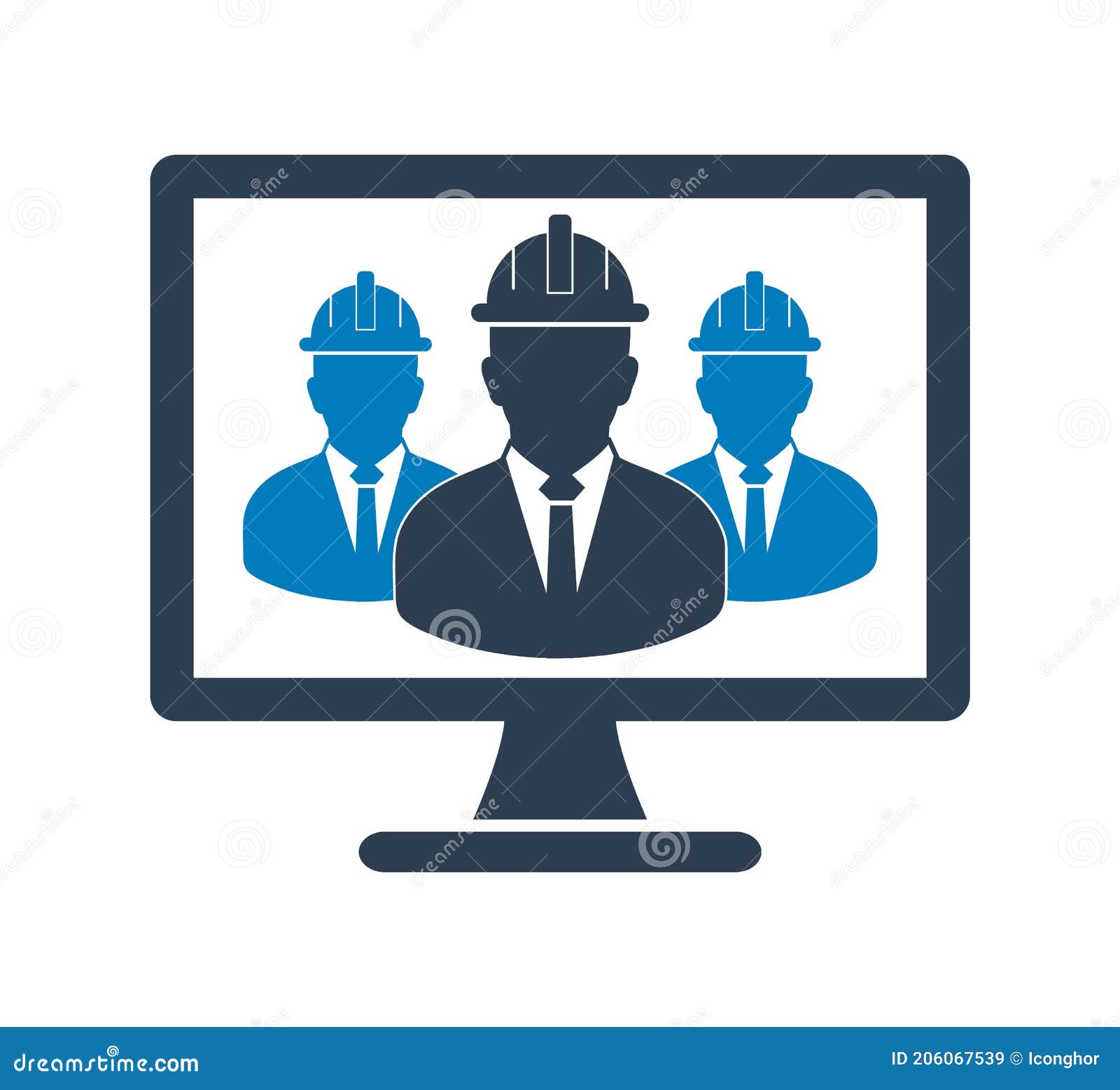 Online Engineering Team Icon. Stock Vector - Illustration of icons ...