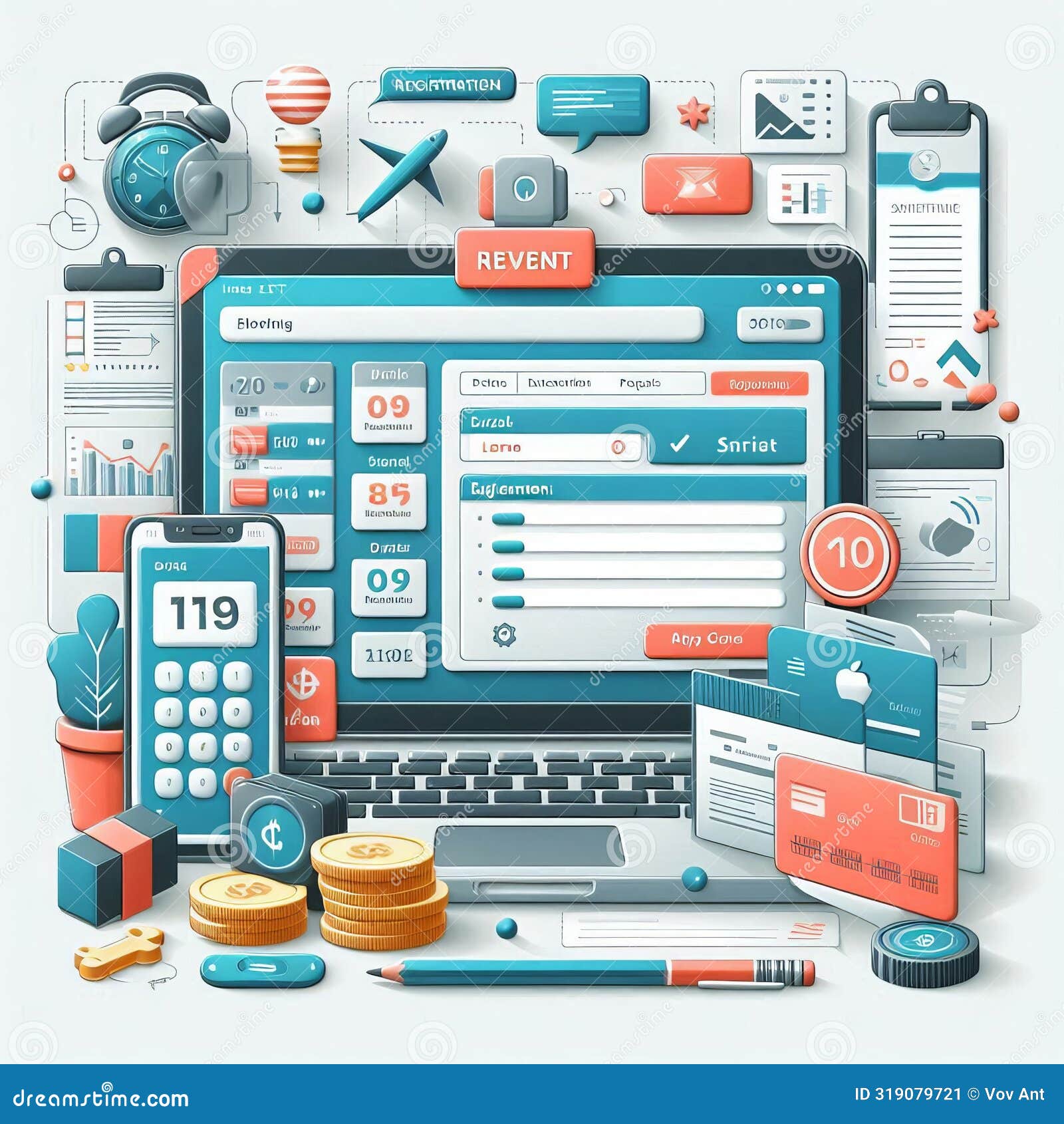 Online Event Registration Interface with Event Details, Registr Stock ...