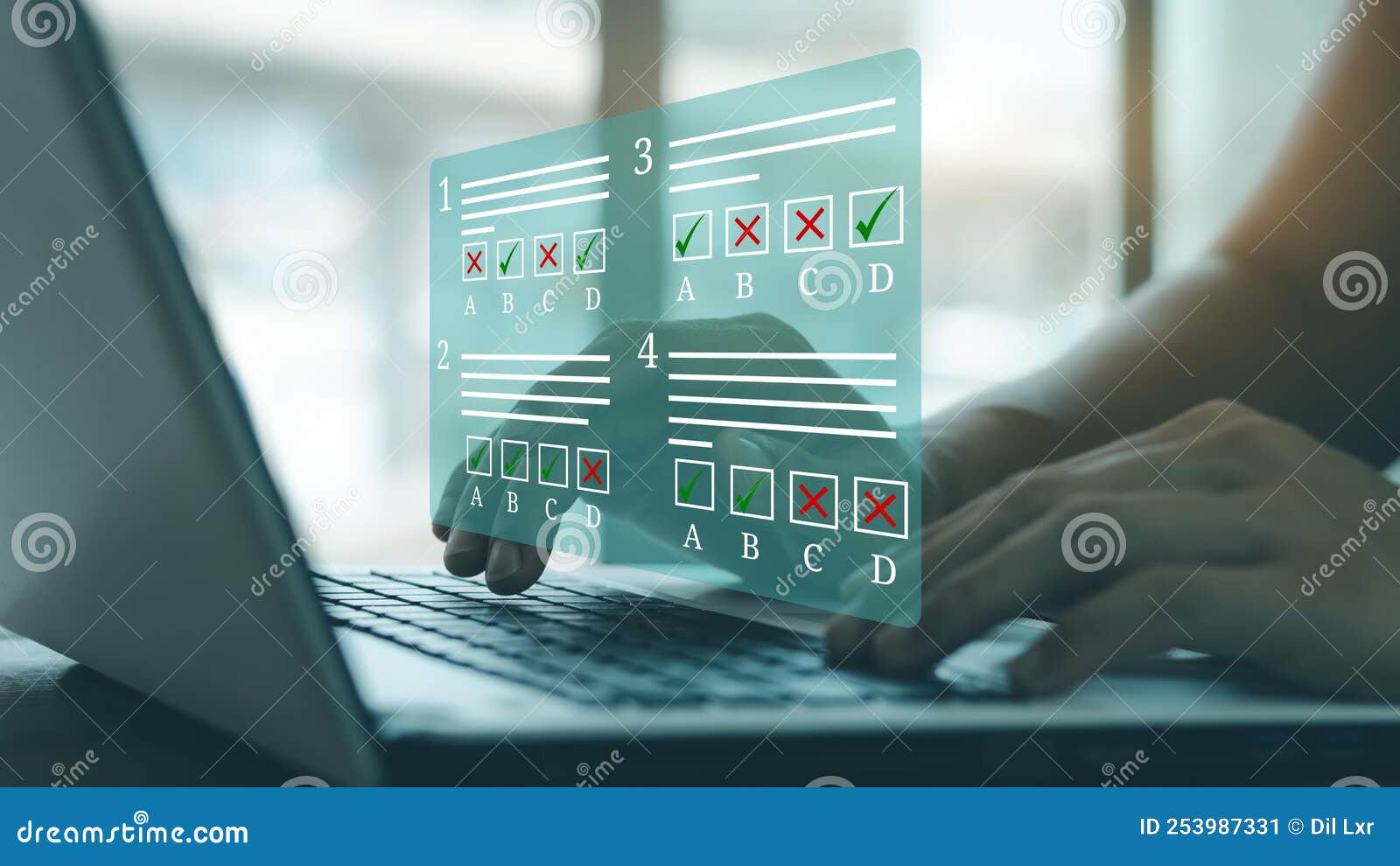 IQ Test. Choose Correct Answer. Logical Tasks Composed Of Colorful ...