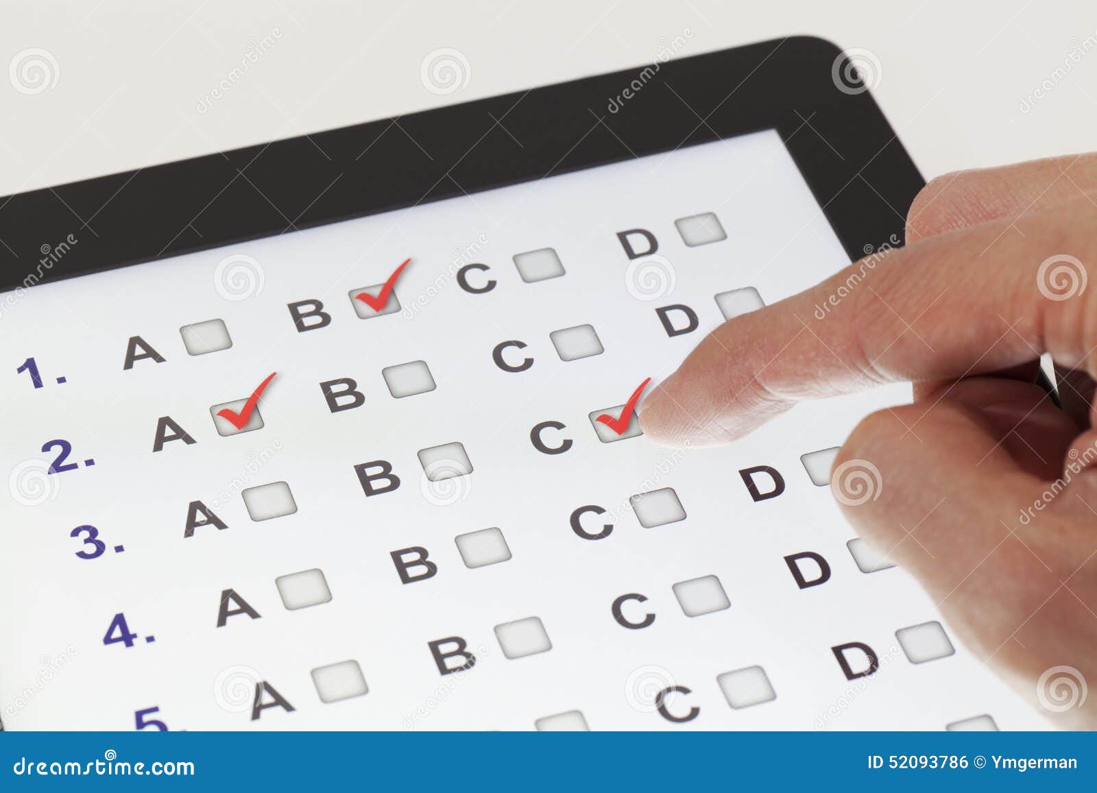 Online exam stock photo. Image of education, tablet, communication ...