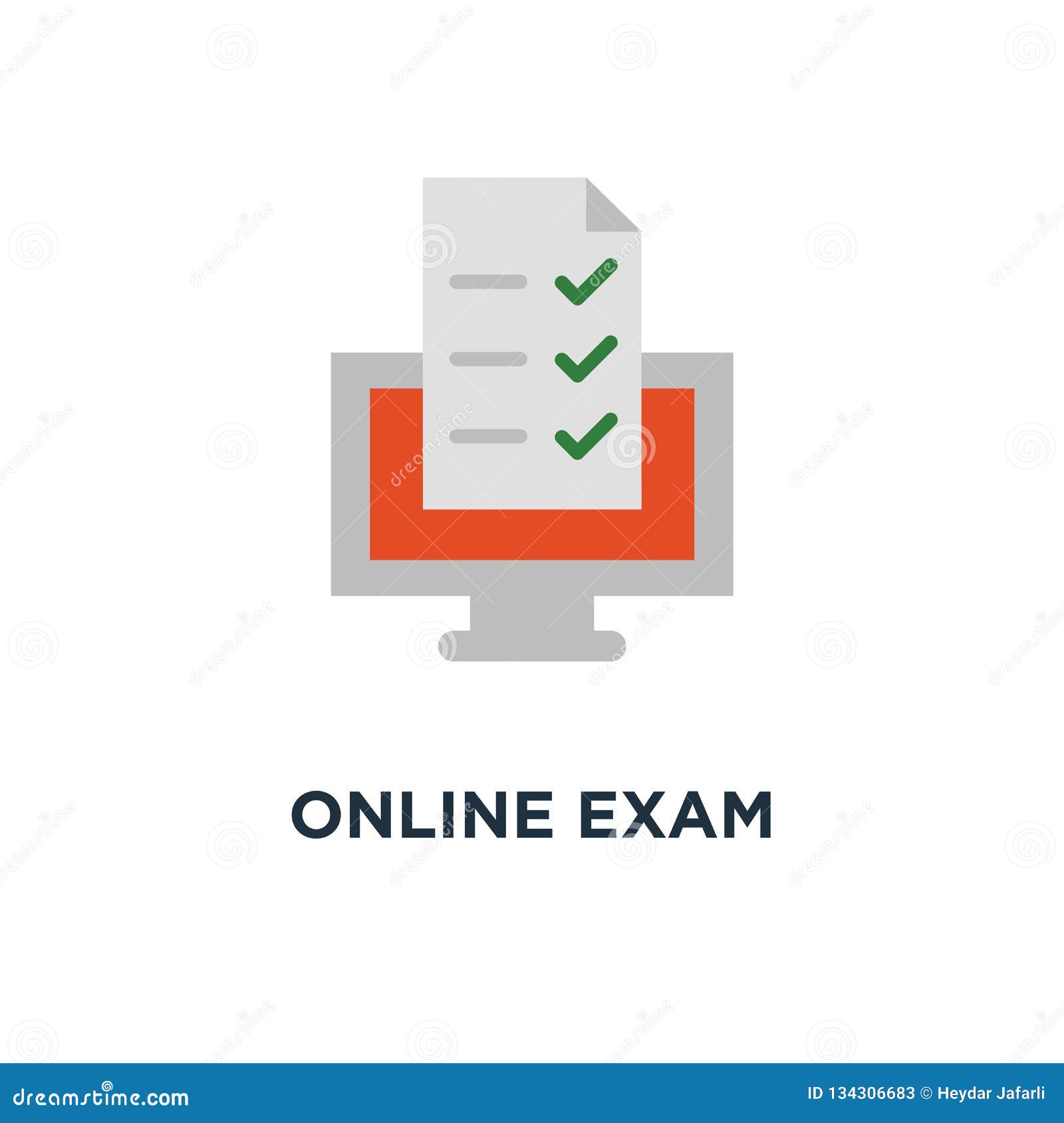 Online Exam Icon. Checklist and Pencil Concept Symbol Design, Taking ... Online Exam Icon. Checklist and Pencil Concept Symbol Design, Taking ...