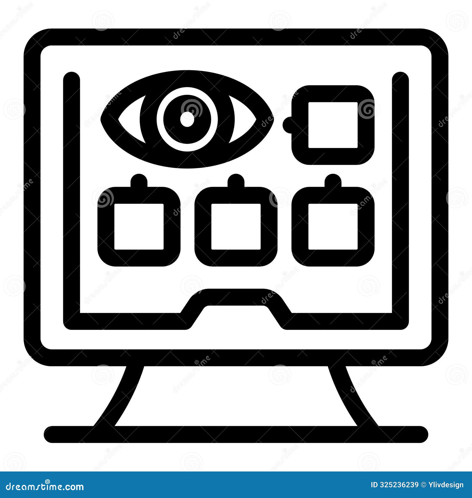 Online Eye Test Showing Different Optometry Charts on Computer Screen ...