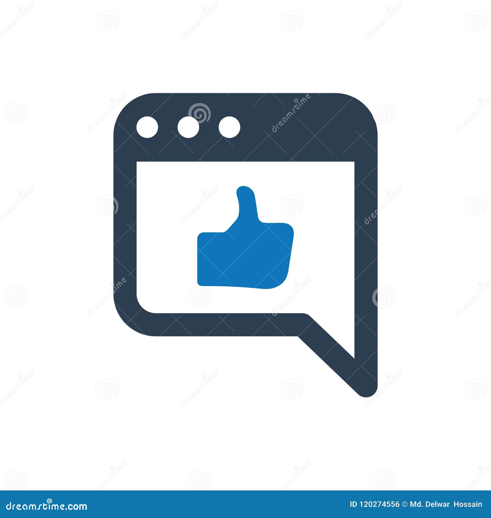 Online Feedback Icon stock vector. Illustration of message - 120274556