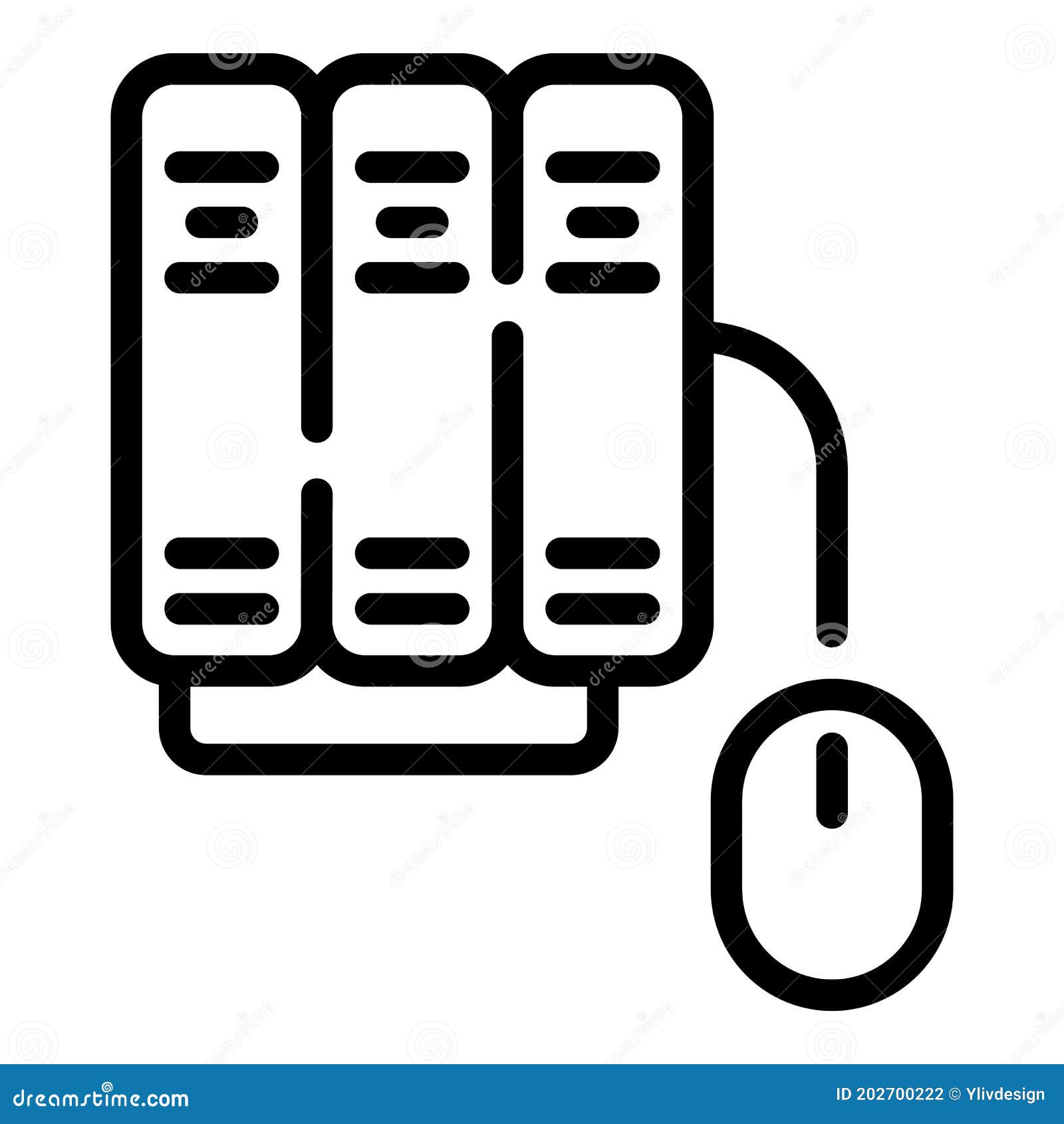 Online Files Icon, Outline Style Stock Vector - Illustration of ...