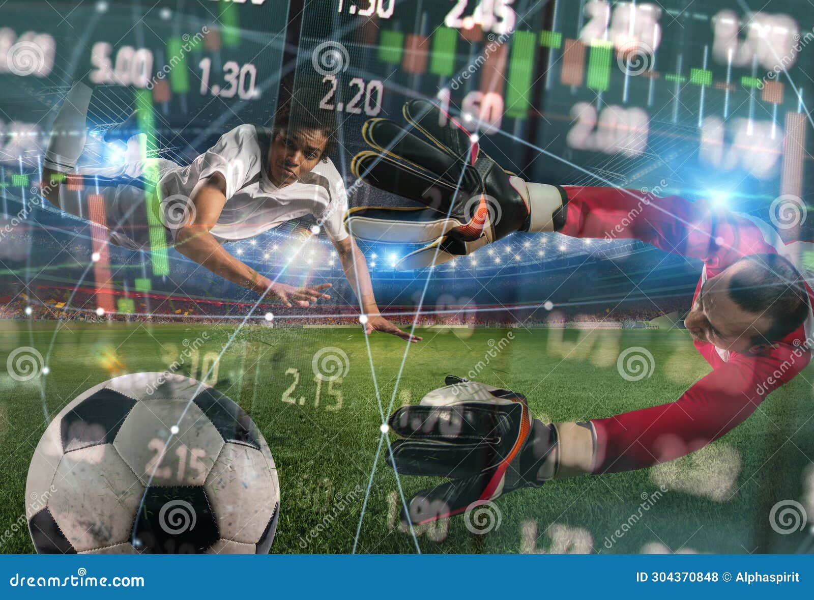 Online Football Bet and Analytics and Statistics for Soccer Game Stock ...