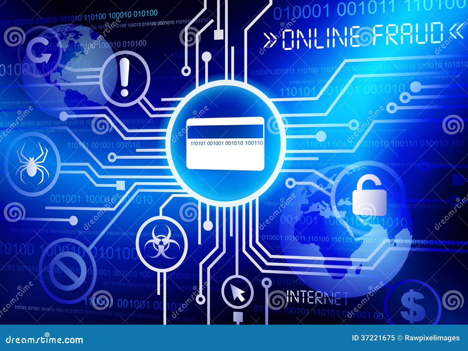 ONLINE FRAUD Royalty-Free Stock Photography | CartoonDealer.com #88004915