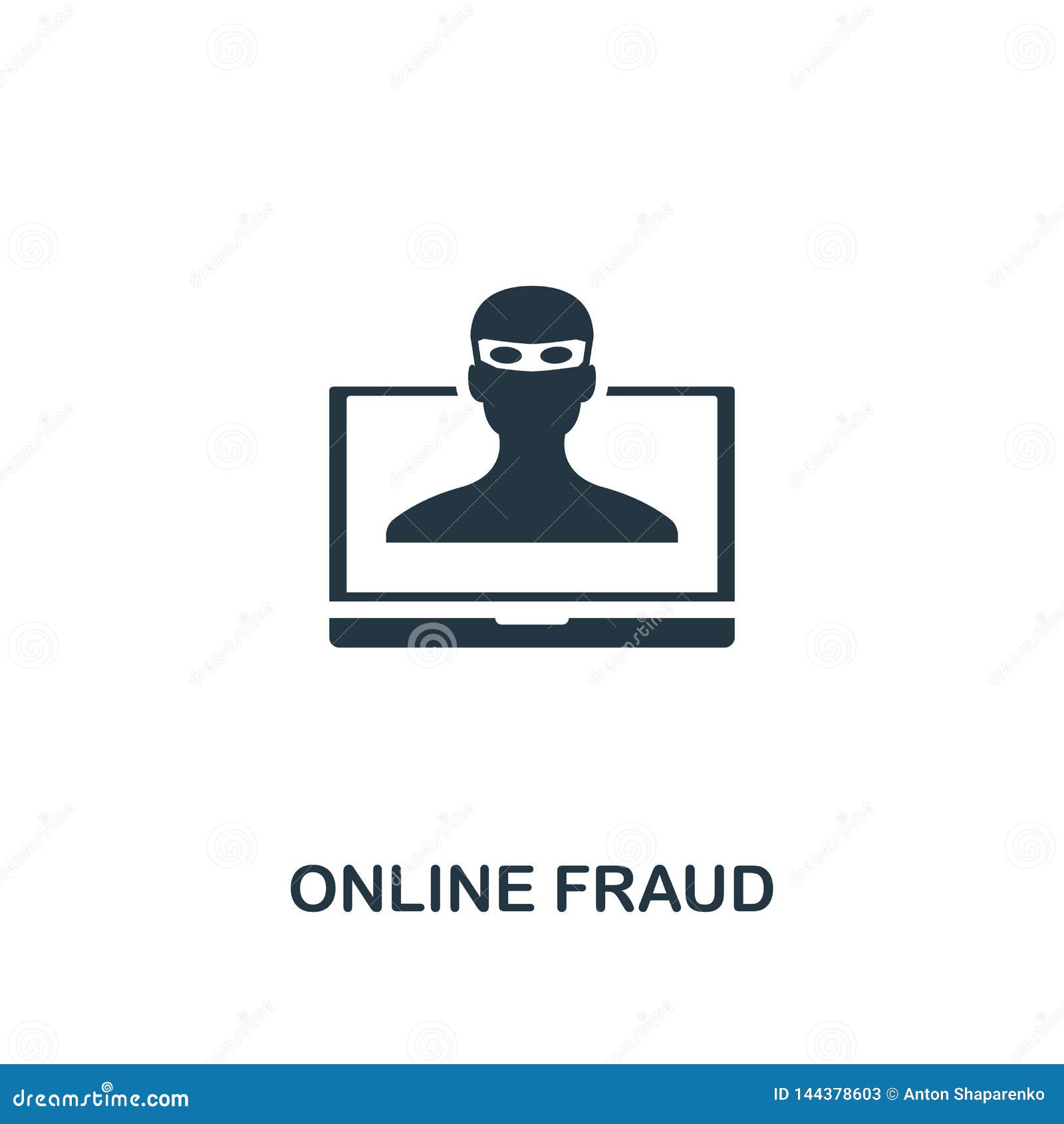 Online Fraud Icon. Creative Element Design from Productivity Icons ...