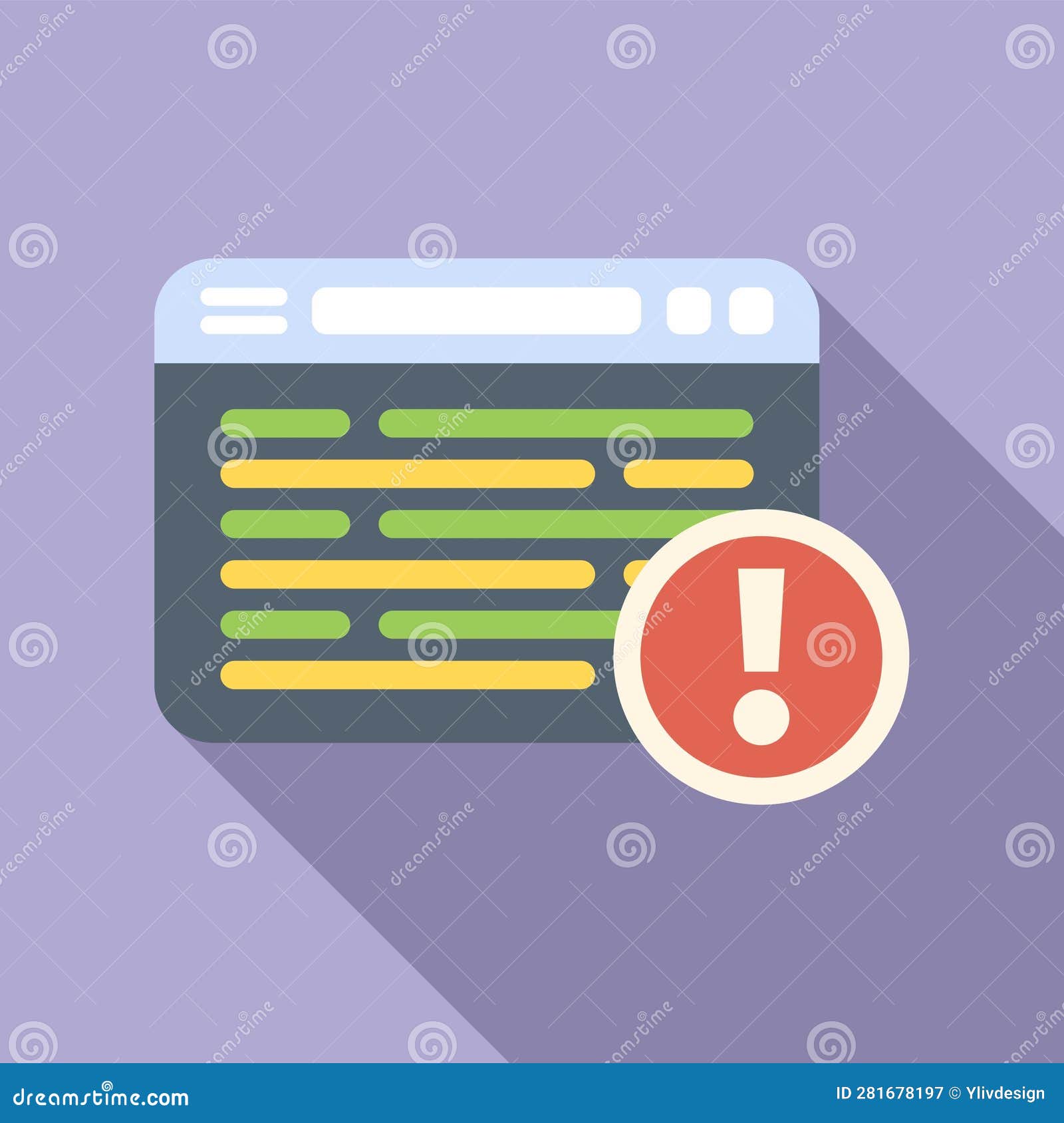 Online Fraud Icon Flat Vector. Hacker Error Stock Illustration ...