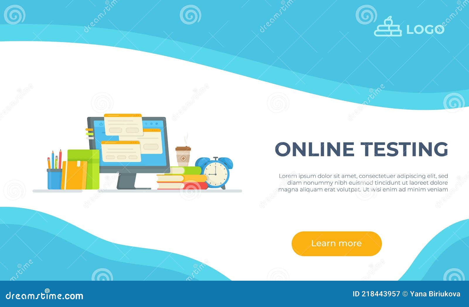 Vector Illustration of Taking Tests before Admission. Stock Vector ...