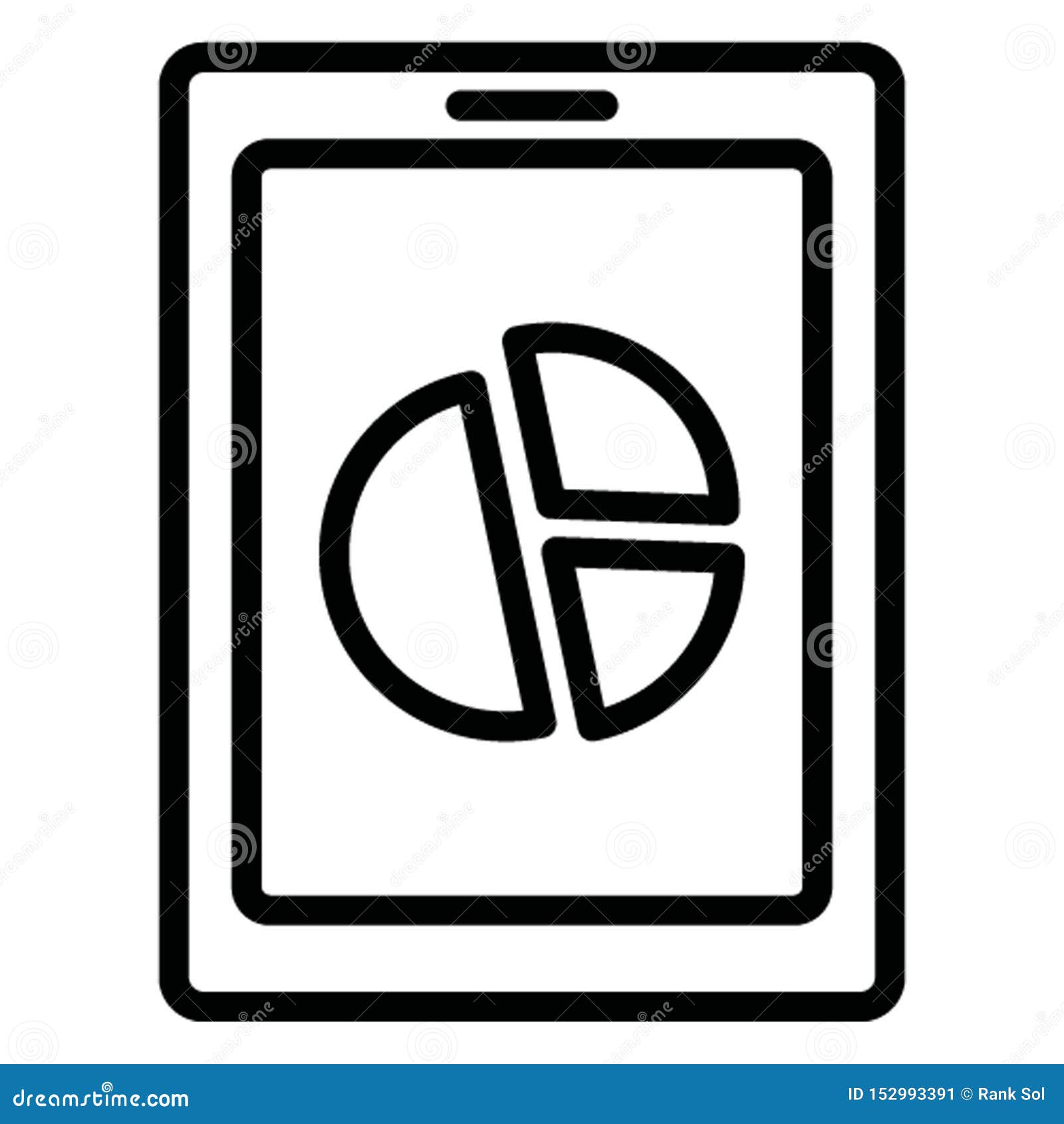 Online Graph Isolated Vector Icon Which Can Easily Modify Stock Illustration Illustration Of