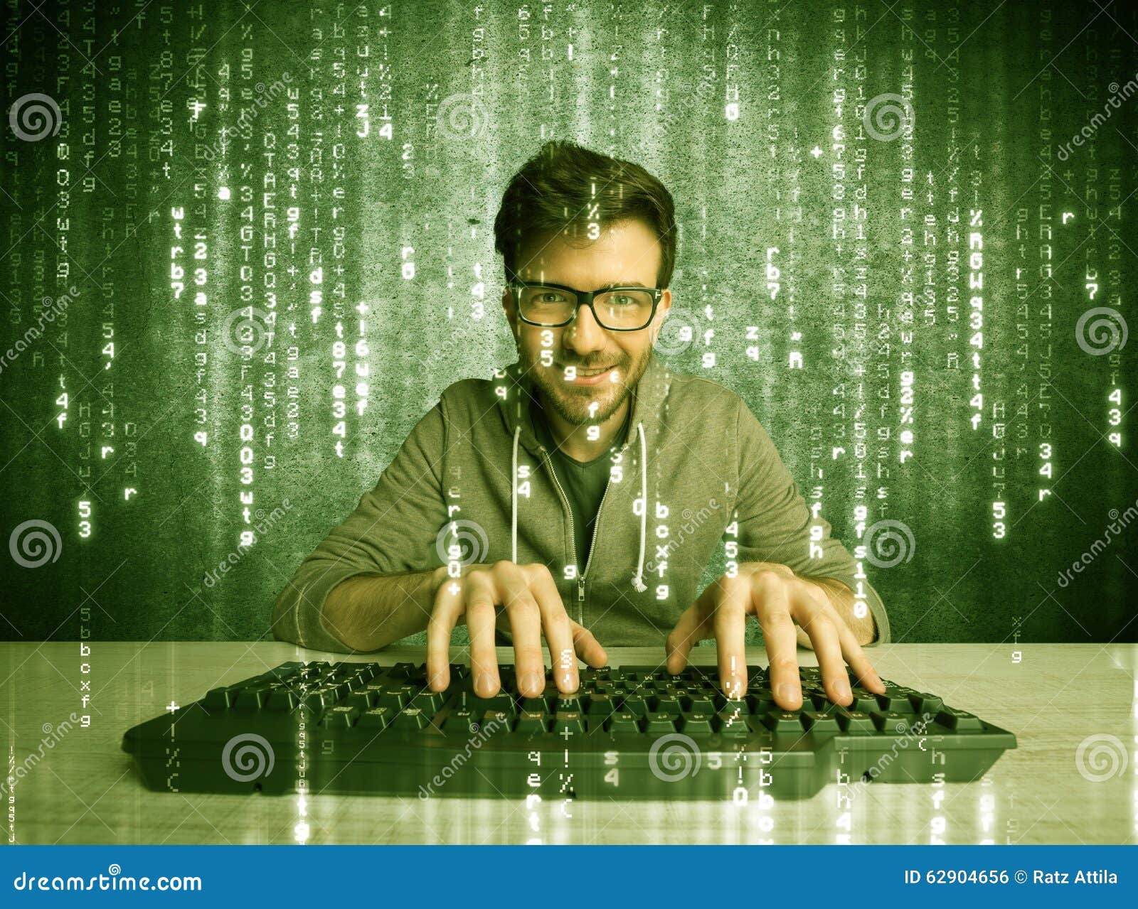 Online Hacking in Progress Concept Stock Photo - Image of letters ...