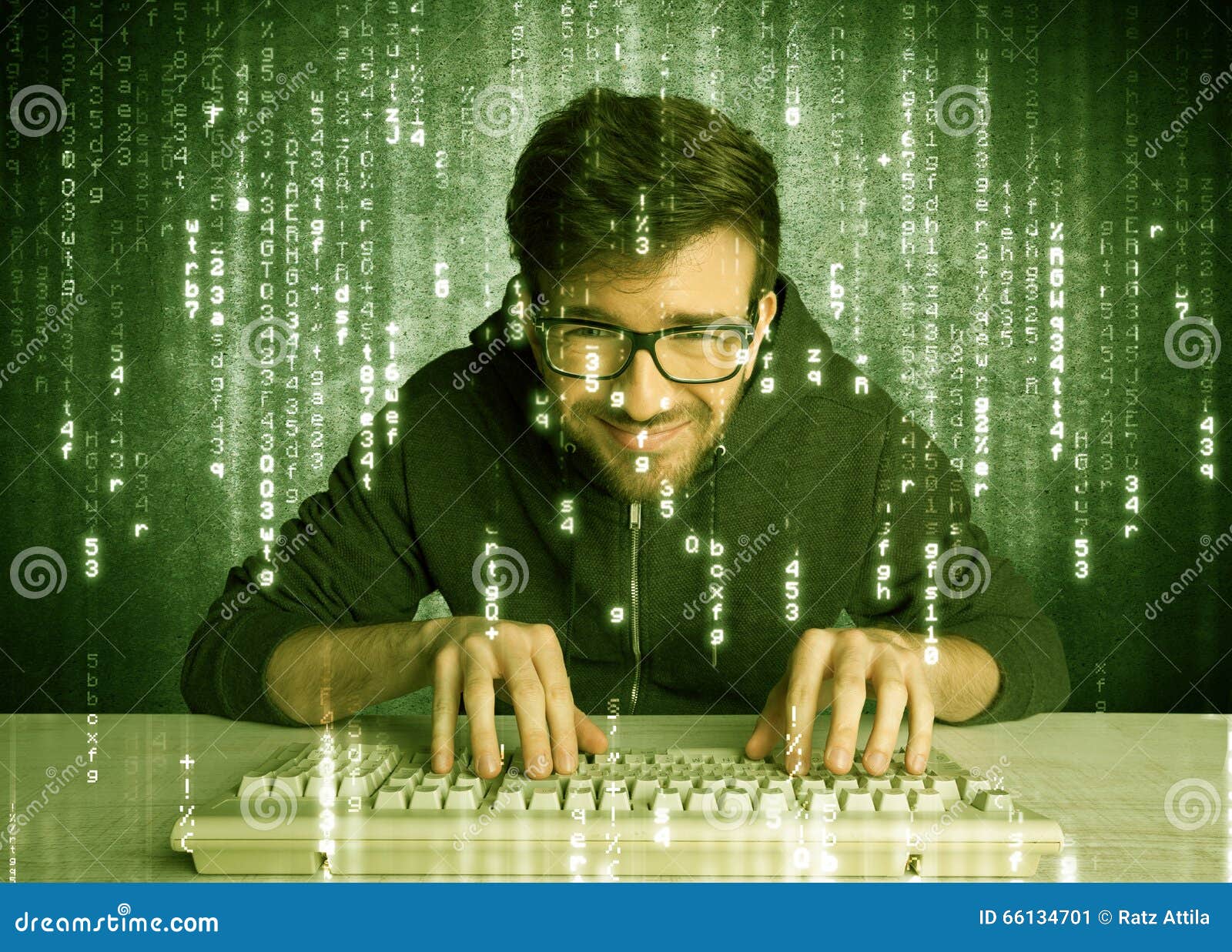 Online Hacking In Progress Concept Stock Image Image Of Button Number 66134701
