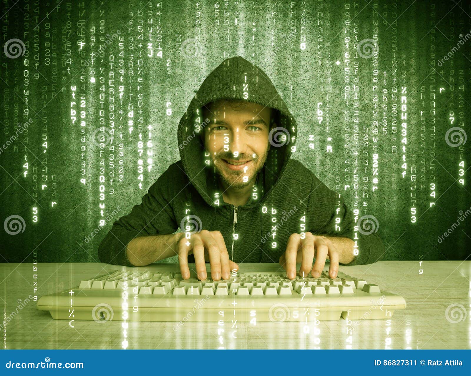 Online Hacking in Progress Concept Stock Image - Image of pass ...