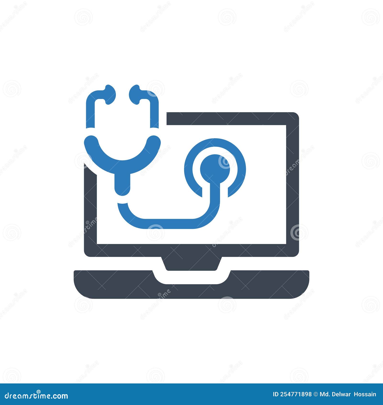 Online healthcare icon stock vector. Illustration of website - 254771898