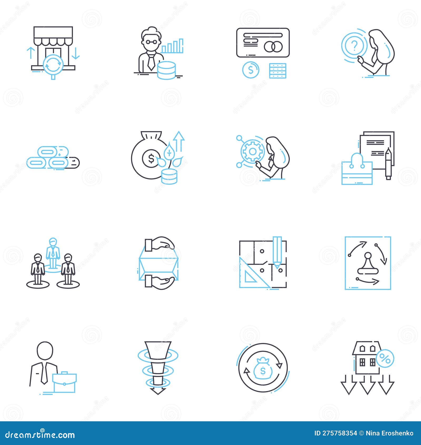 Online Homes Linear Icons Set. Connectivity, Accessibility, Convenience ...