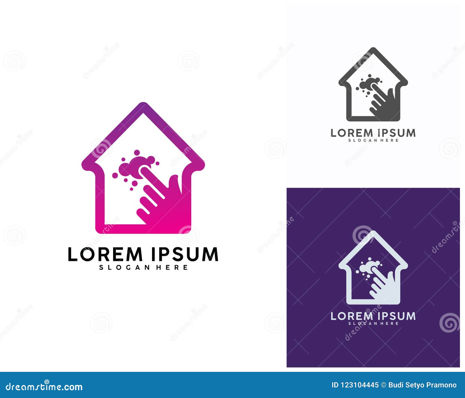 Online House Rent Logo Design. Selling And Buying Property Online ...