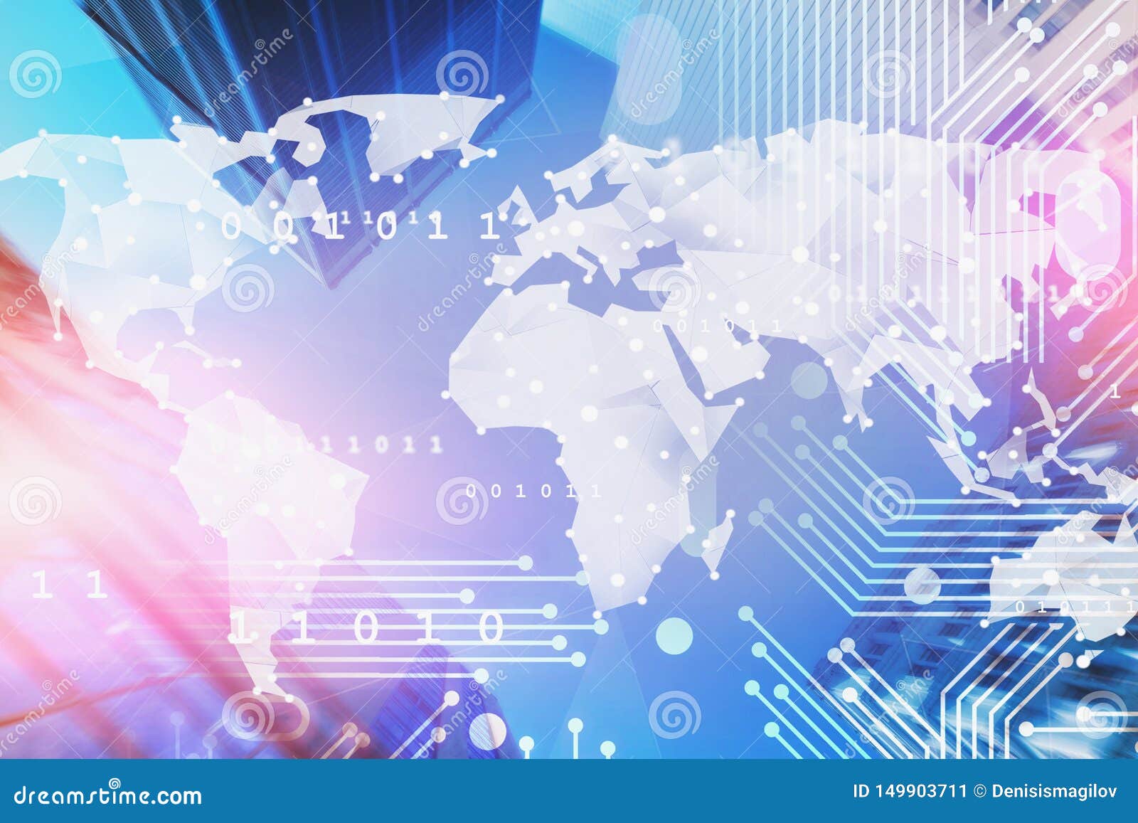 Online Interface and Global Network Concept Stock Illustration ...