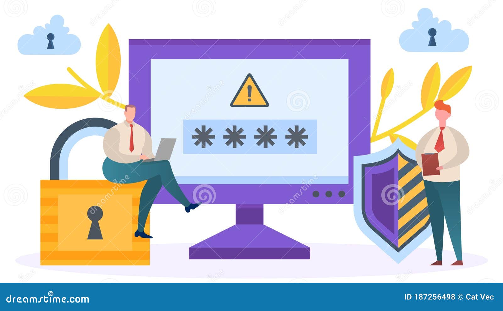 Online Internet Data and Information about Password, Vector ...