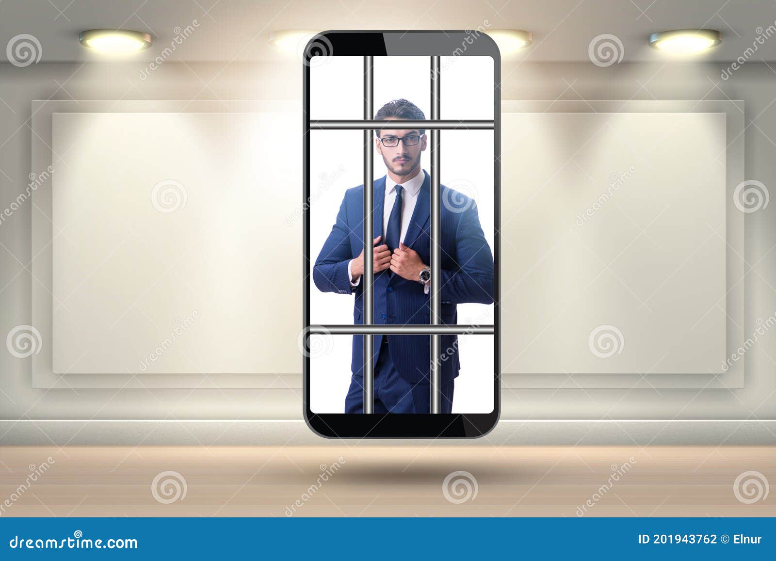 Online and Internet Dependency Concept Stock Photo - Image of obedience ...