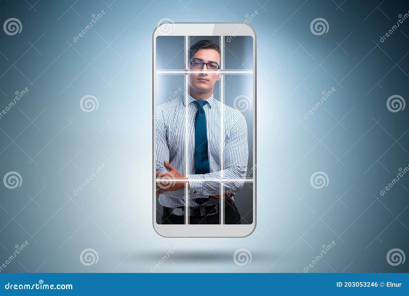 Online and Internet Dependency Concept Stock Photo - Image of control ...