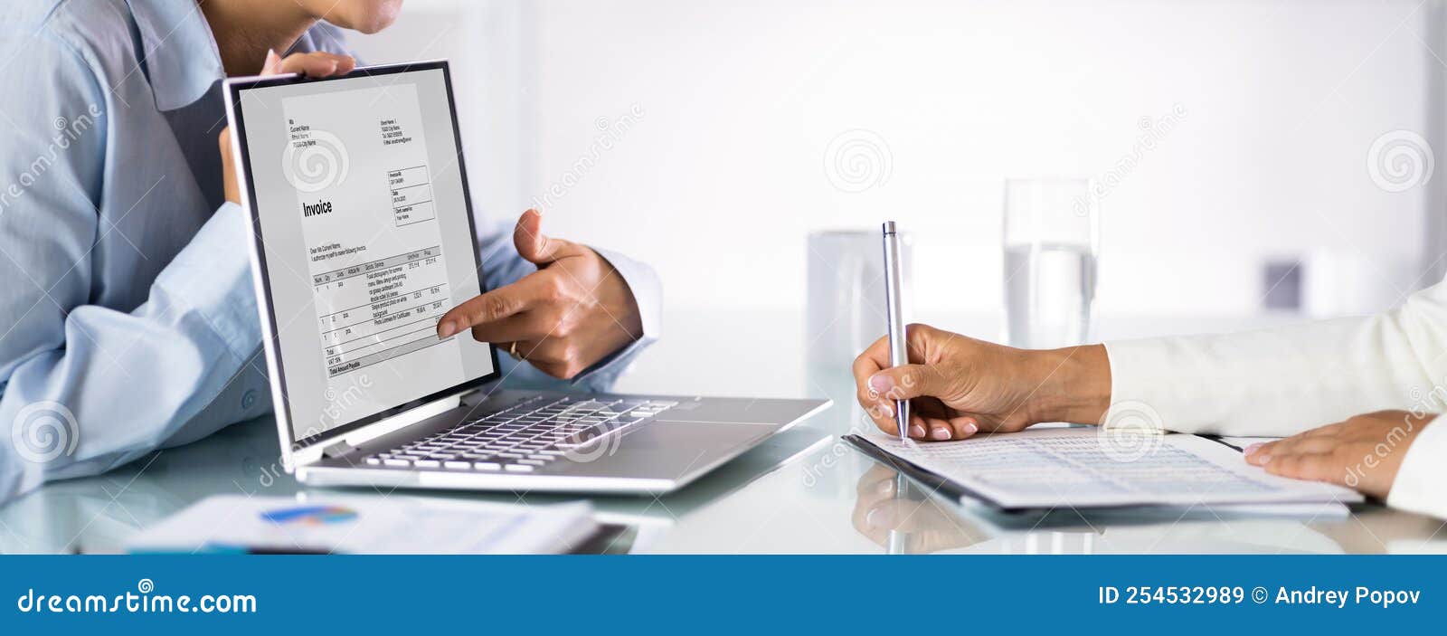 Online Invoice Management and Electronic Billing Stock Image - Image of ...