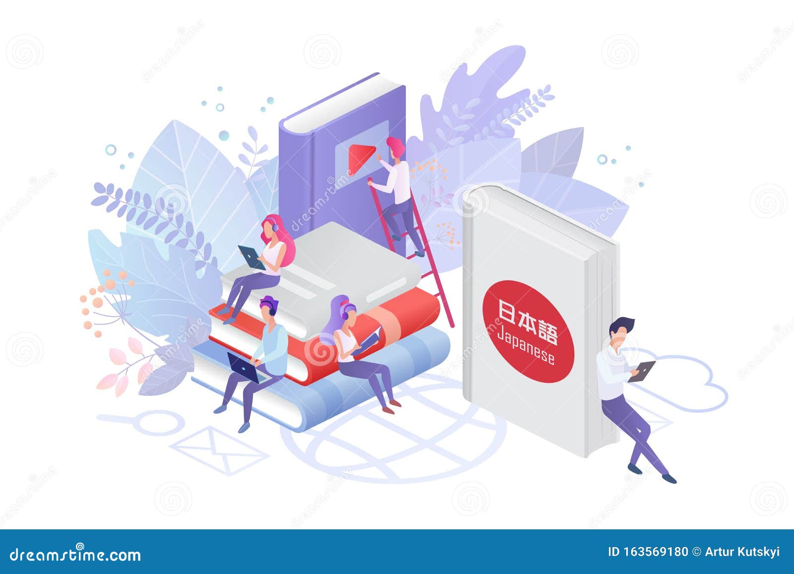 Language Courses, Online Learning, English Shool, E-learning Concept On ...