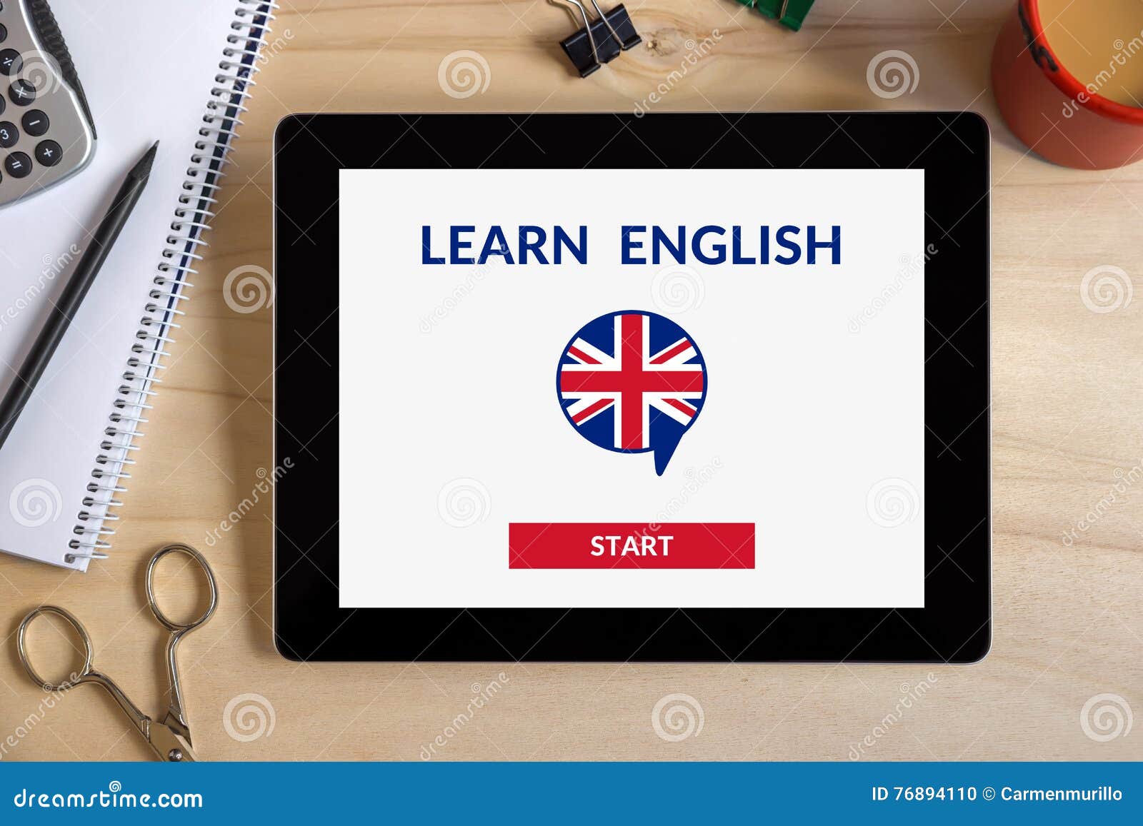 Learn English Mind Map Flowchart With Marker, Education Concept For ...