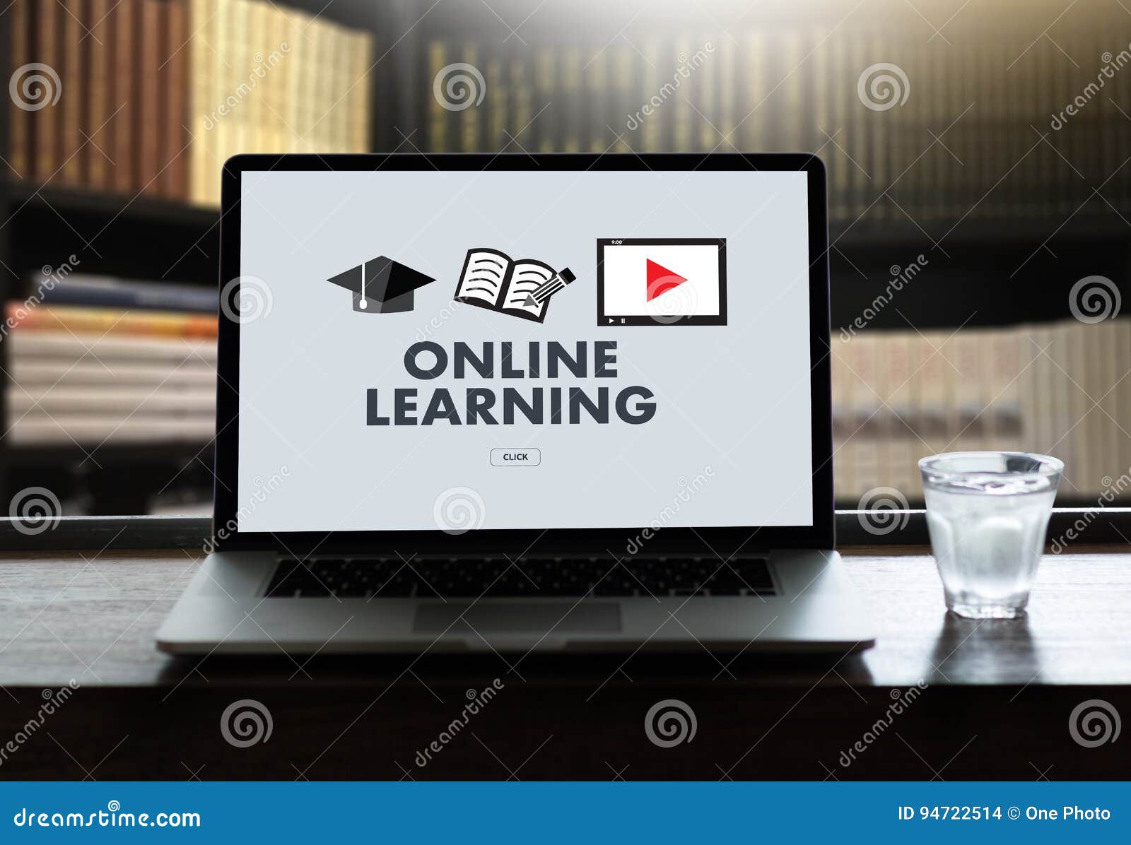 ONLINE LEARNING Connectivity Technology Coaching Skills Teach Di Stock ...