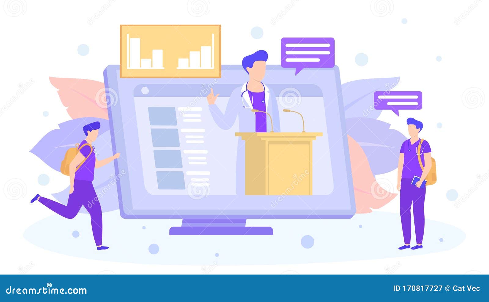 Medical Interns Team. Young Students Group, Educated Nurse With ...