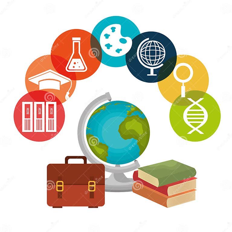 Online Learning Education Graphic Stock Vector - Illustration of ...