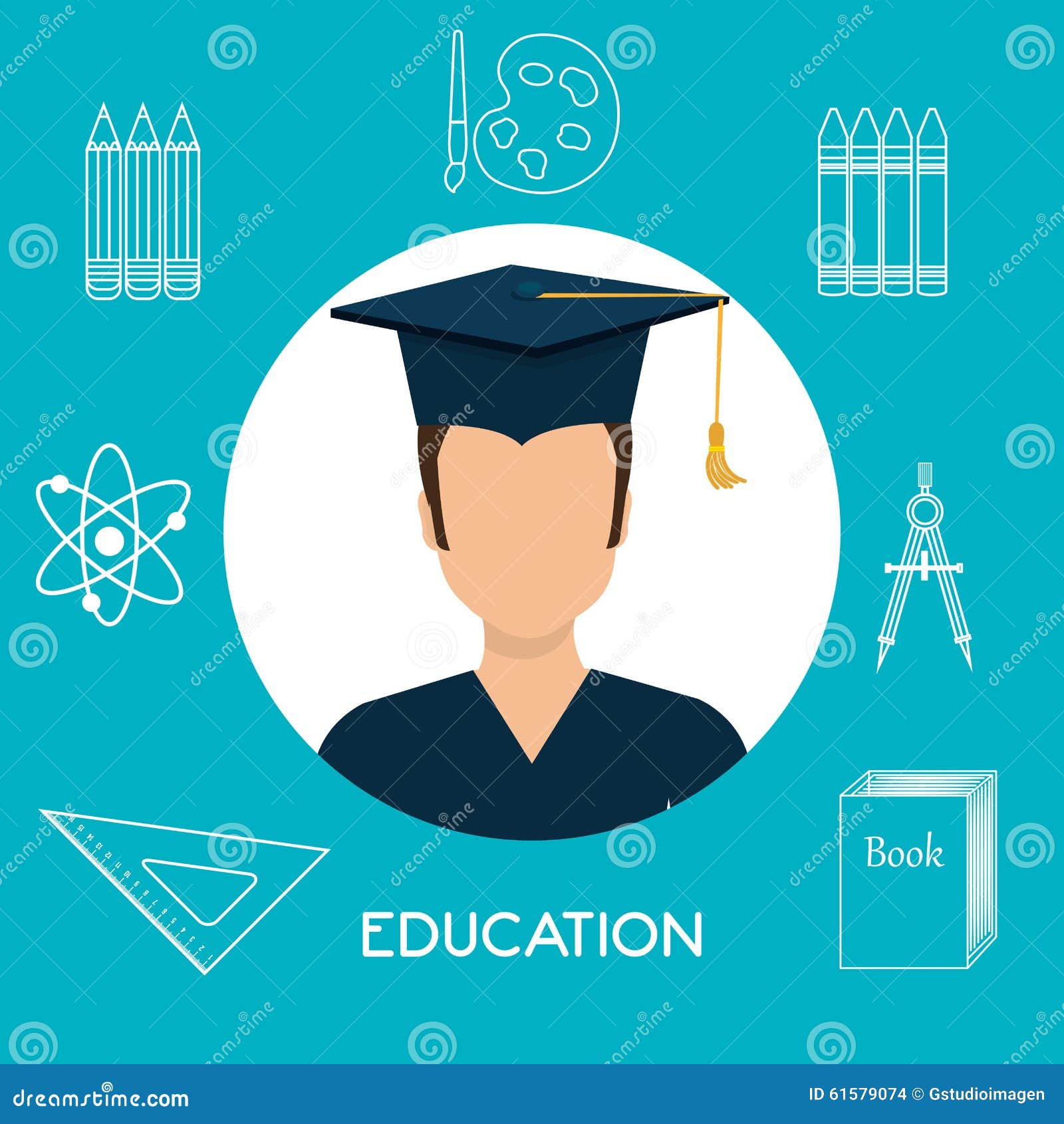 Online Learning Education Graphic Stock Vector - Illustration of ...