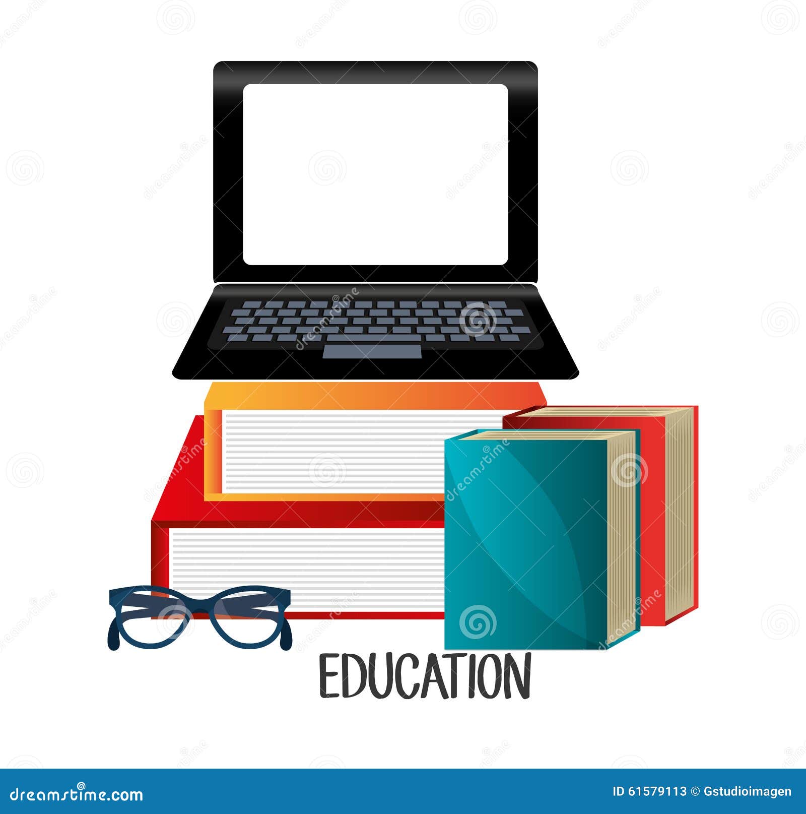 Online Learning Education Graphic Stock Vector - Illustration of ...