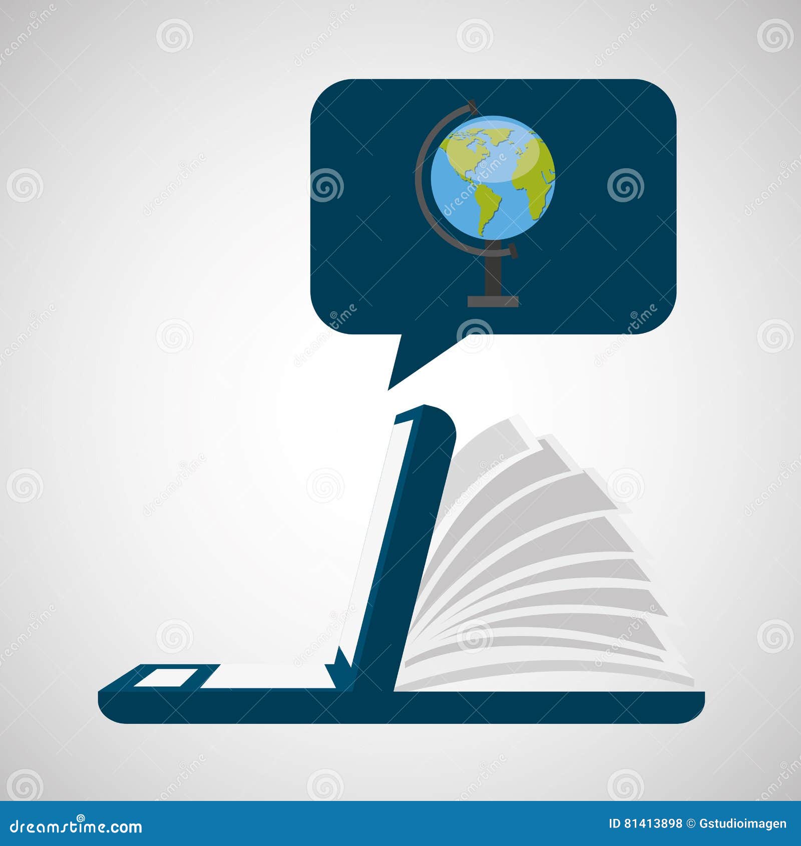 Online Learning Globe Education Stock Vector - Illustration of globe ...
